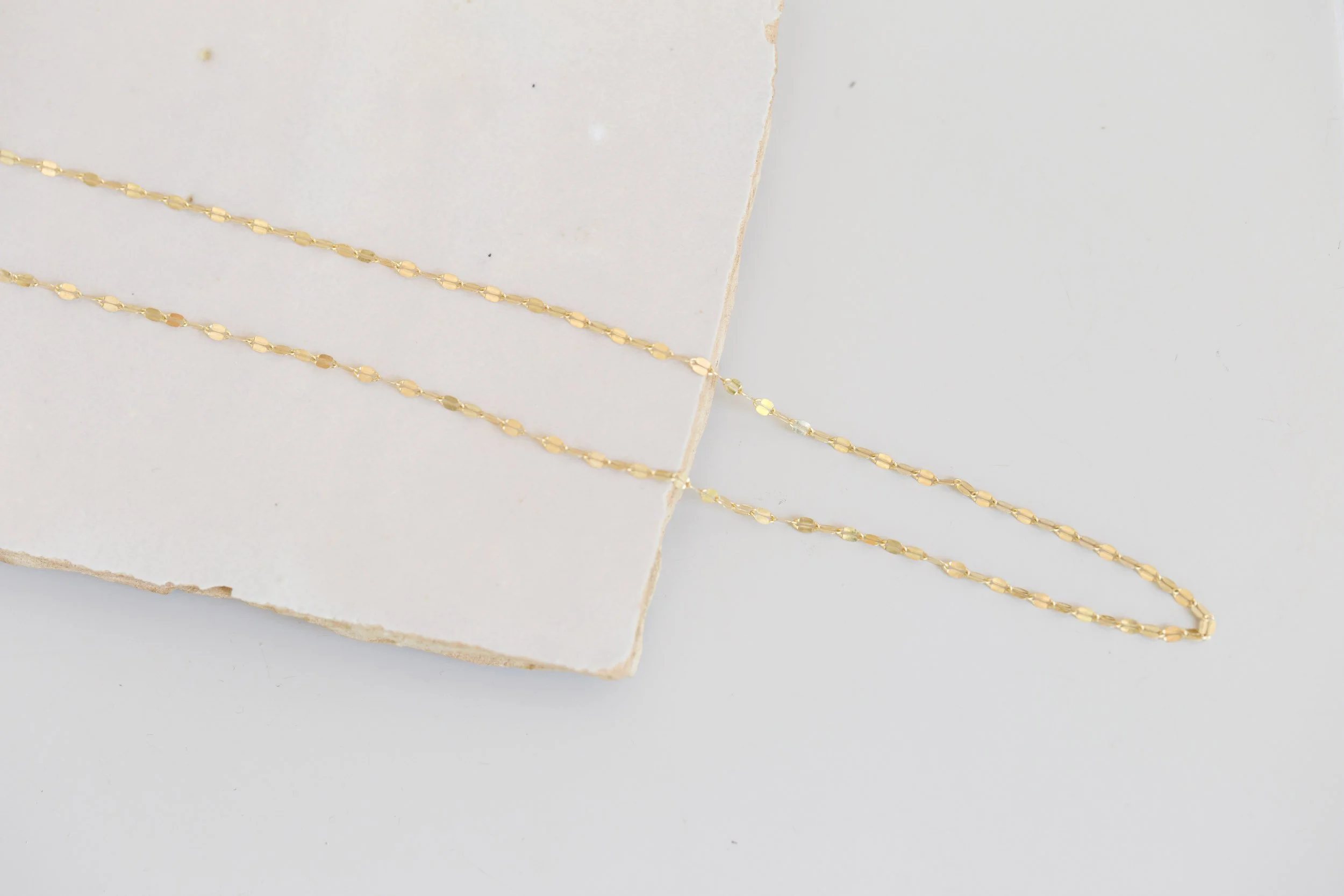 Keyhole Link Chain | 14k Recycled Gold — Mineralogy