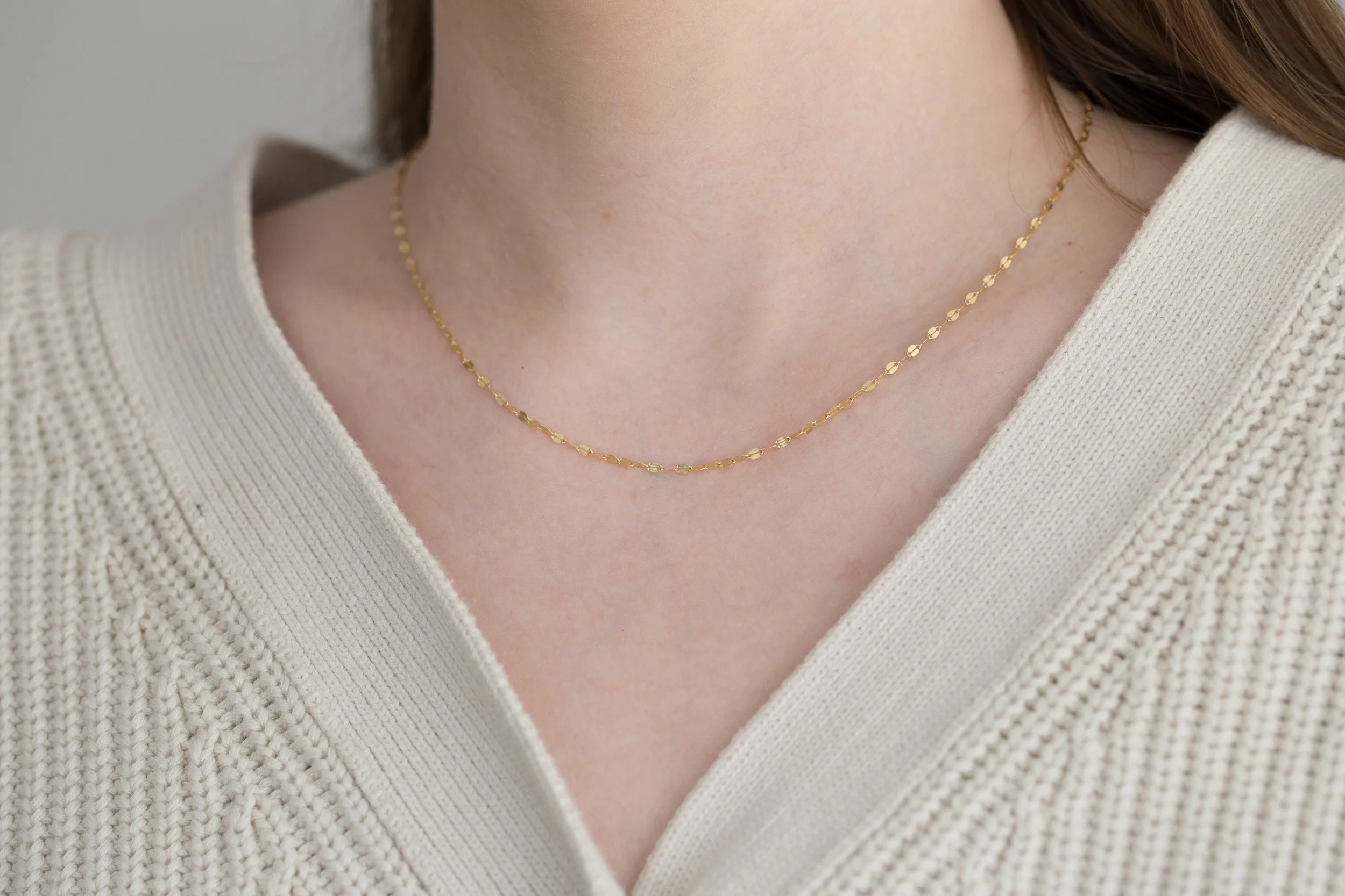 Keyhole Link Chain | 14k Recycled Gold — Mineralogy