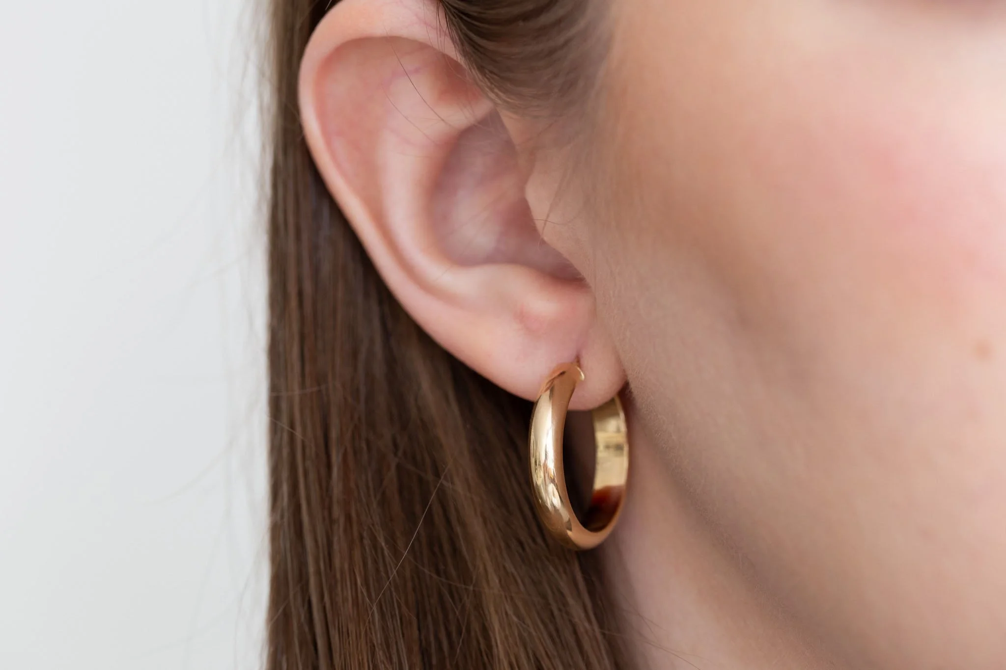 Bold Hoop Earrings | Large | 14k Recycled Gold — Mineralogy
