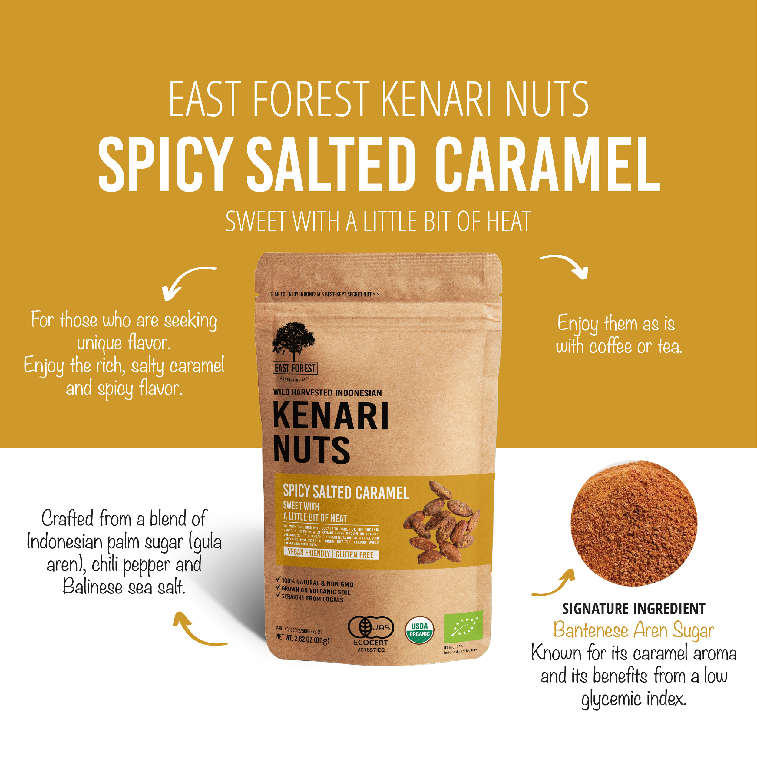 Organic Kenari Nuts | East Forest Kenari Nuts — Kawanasi Sehat Dasacatur