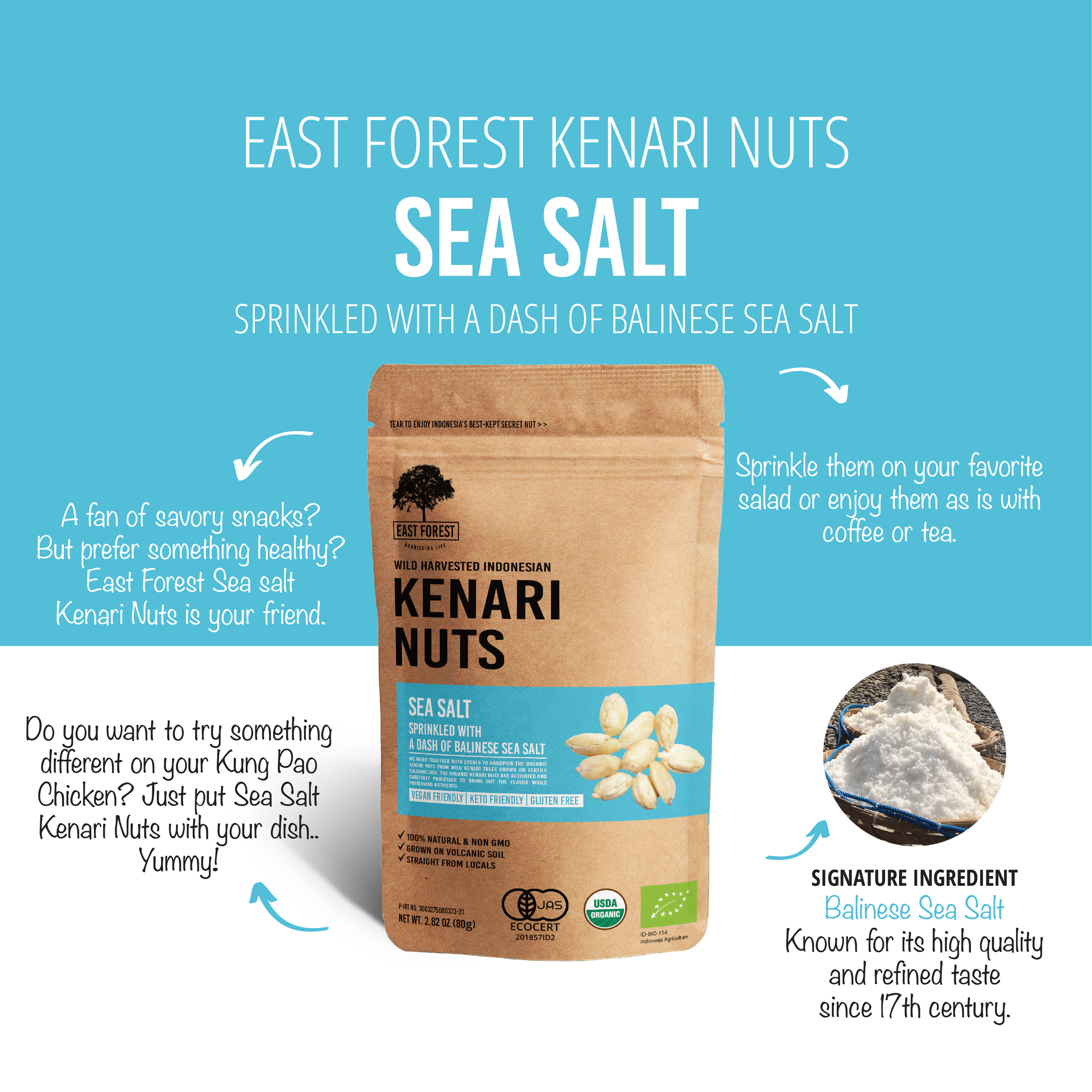 Organic Kenari Nuts | East Forest Kenari Nuts — Kawanasi Sehat Dasacatur