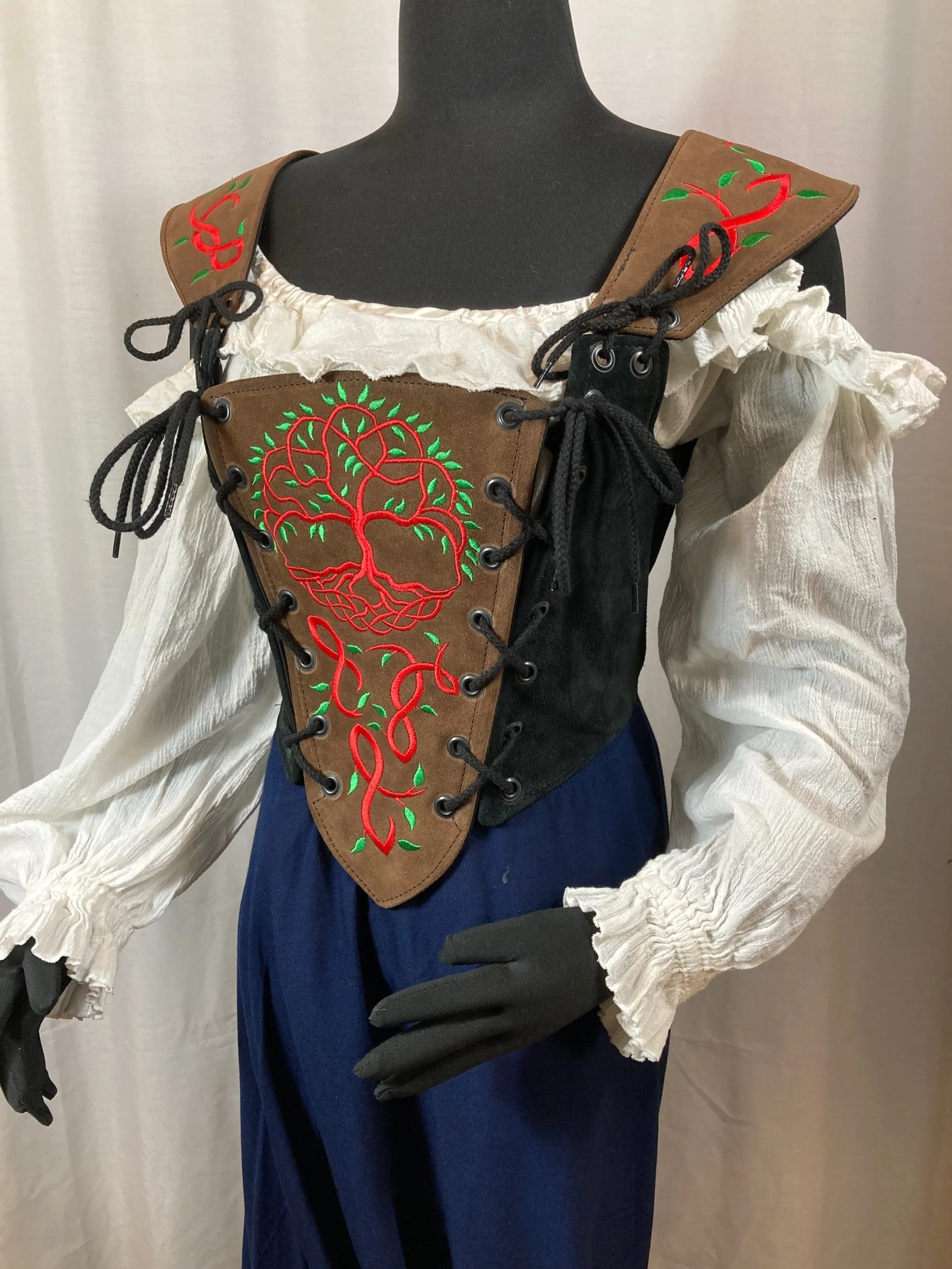 Pendragon Costumes Embroidered Panel Bodice — Pendragon Costumes