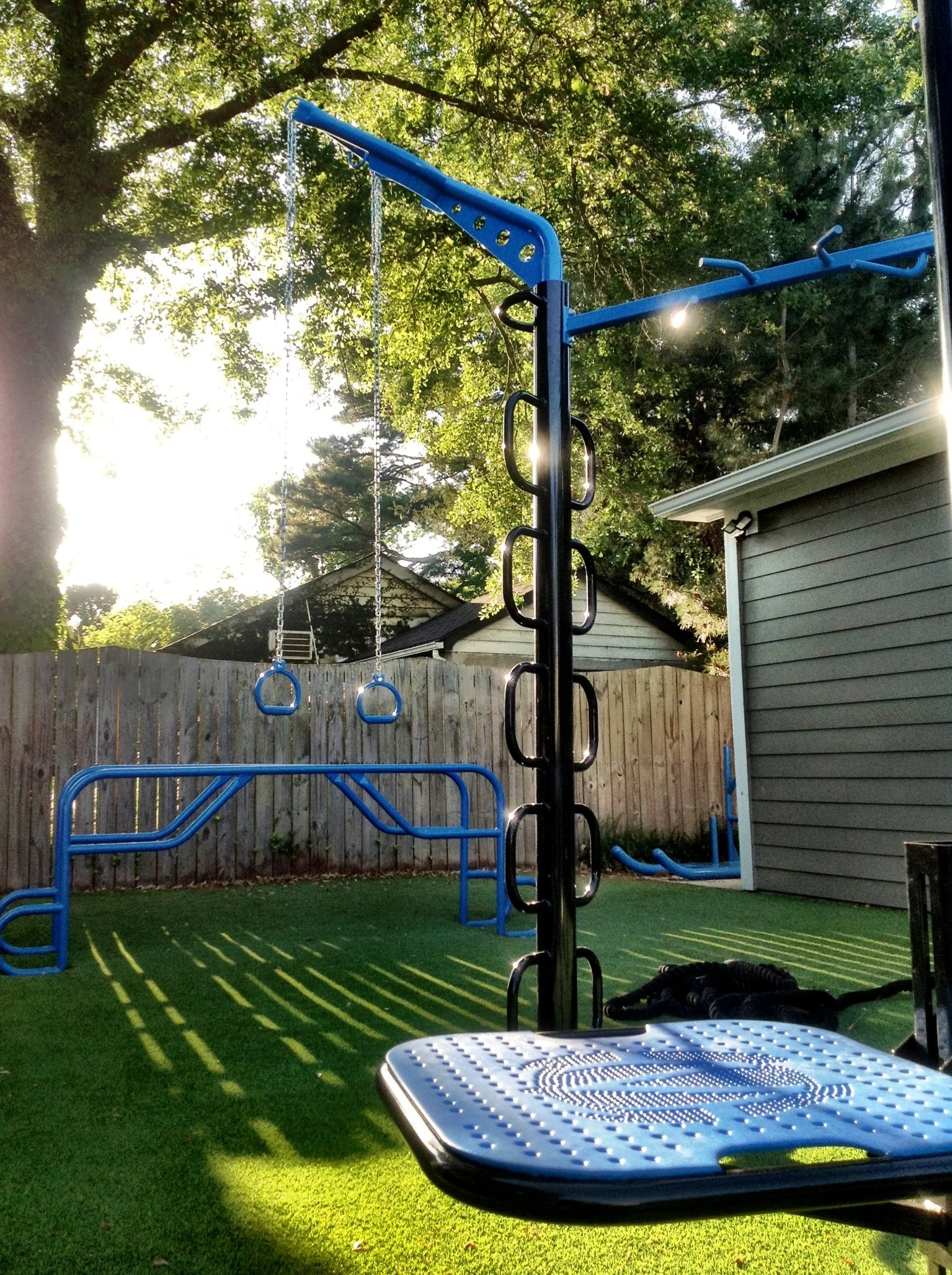 Rope Pulls on the T-Rex Outdoor Fitness Station - MoveStrong