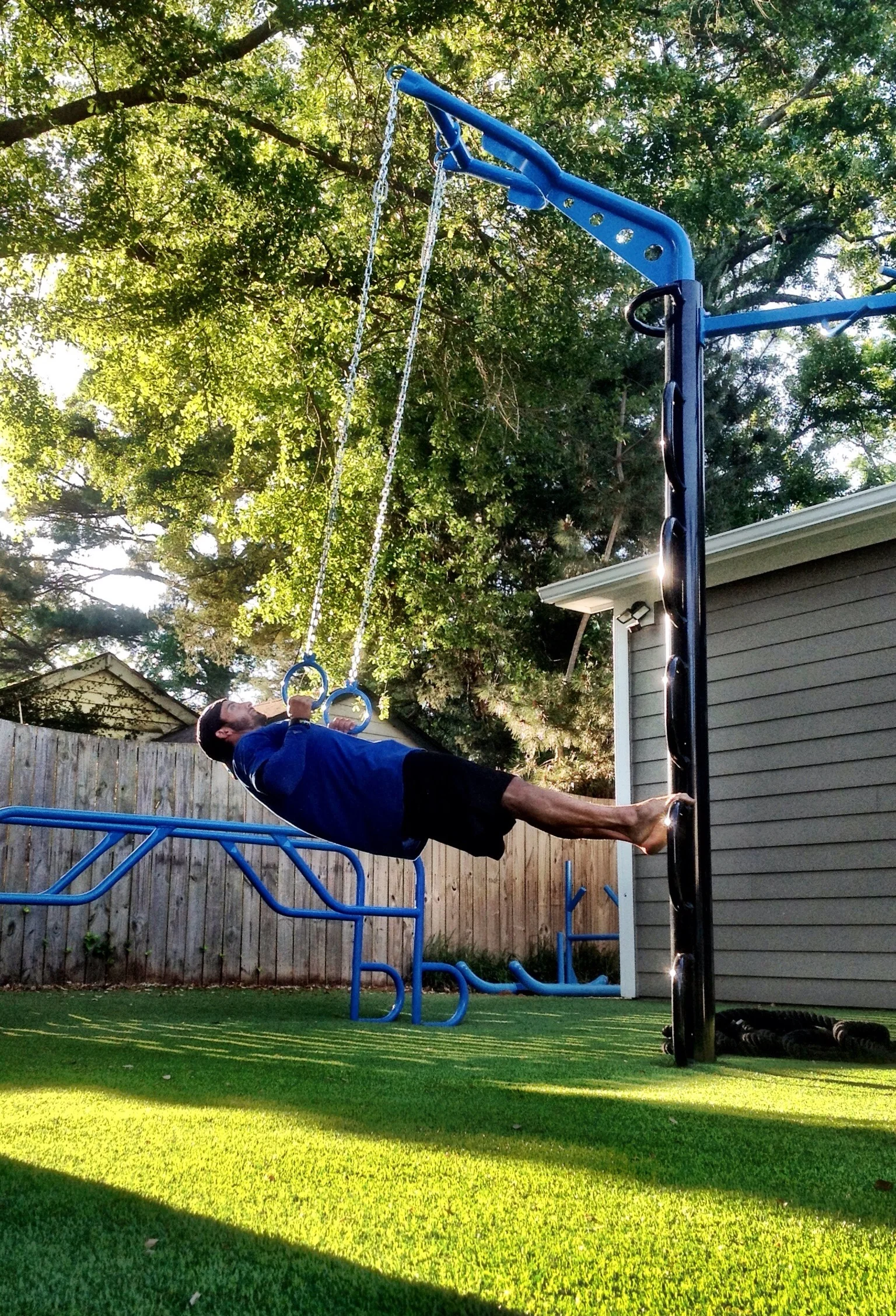 Rope Pulls on the T-Rex Outdoor Fitness Station - MoveStrong