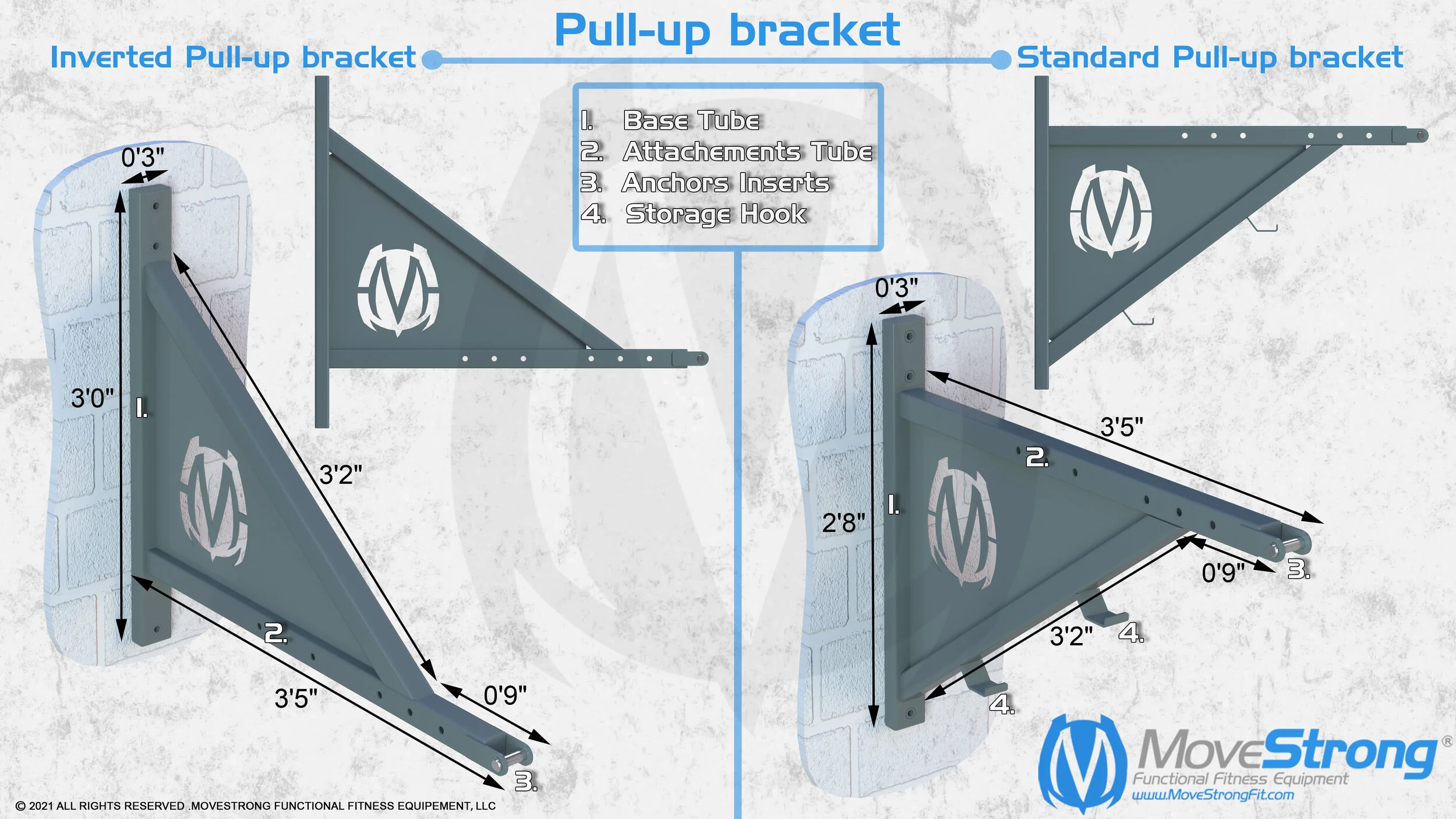 Pull Up Bar Brackets