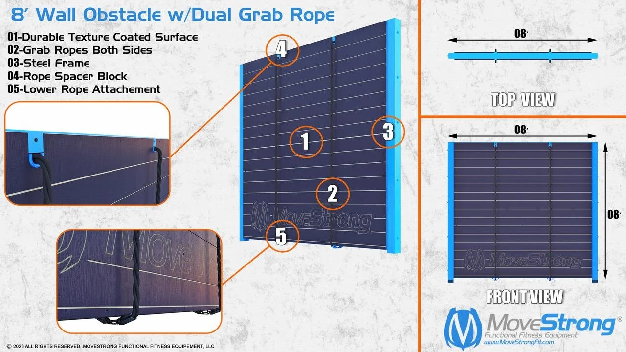 Enhance Physical and Mental Strength: Movestrong's new 8’ Wall Obstacle ...