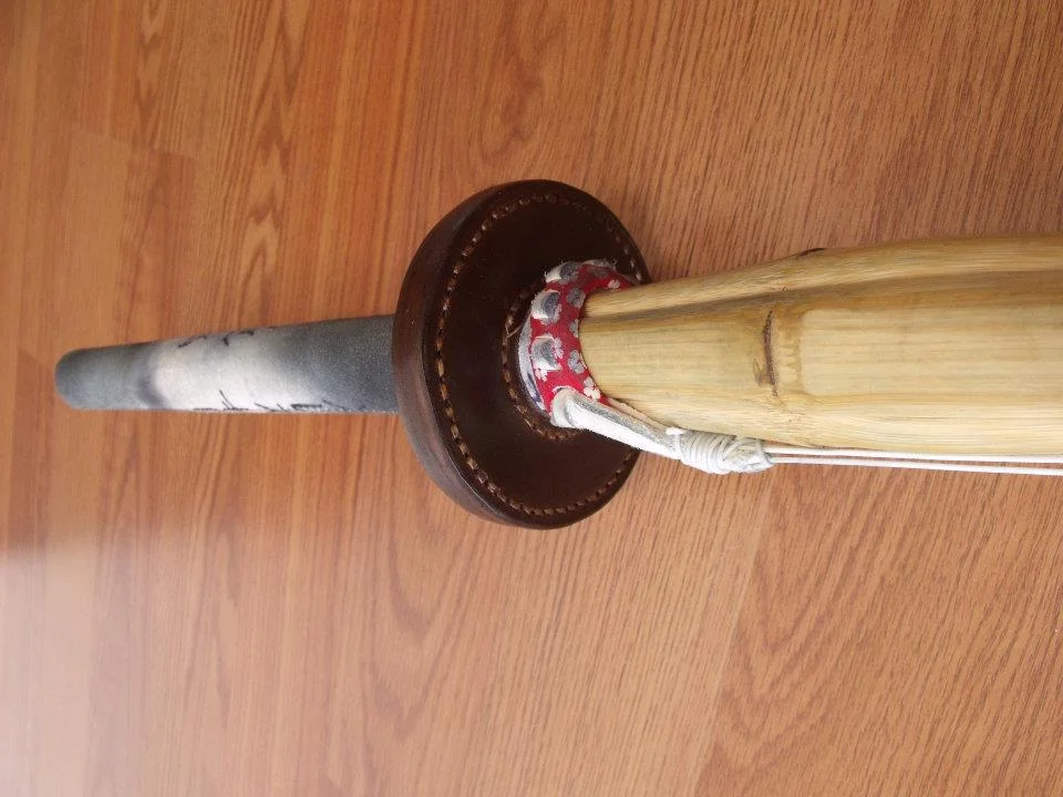 Plain & Custom Tsuba for Bokuto & Shinai — Leather Tsuba