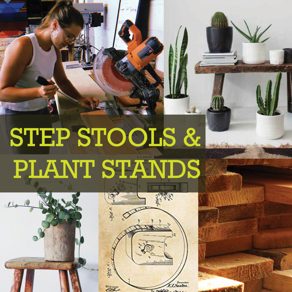 Step Stools & Plant Stands Woodworking Class — Denver Tool Library ...