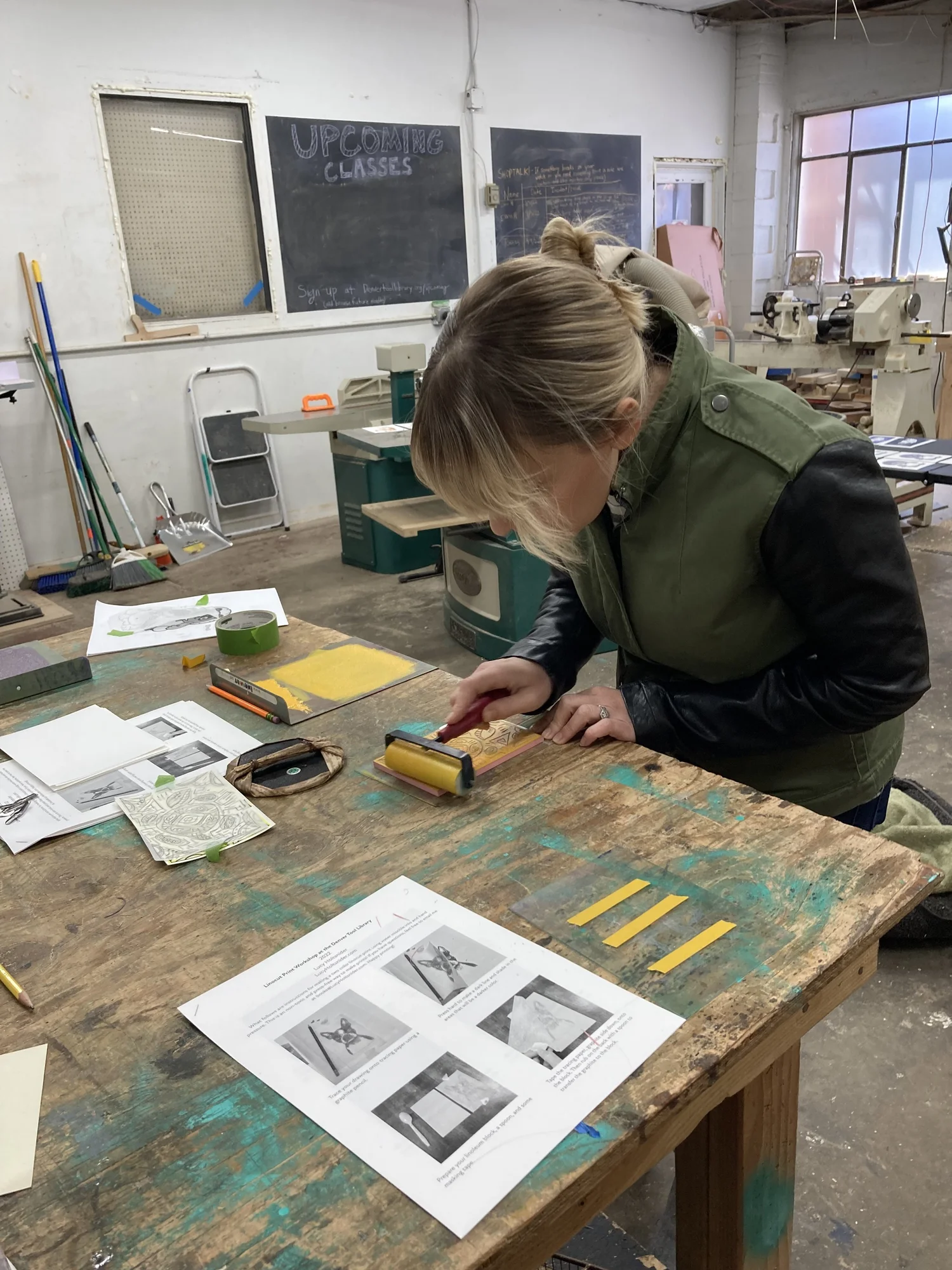 Paper Block Printing Class — Denver Tool Library | Lending, DIY Classes ...