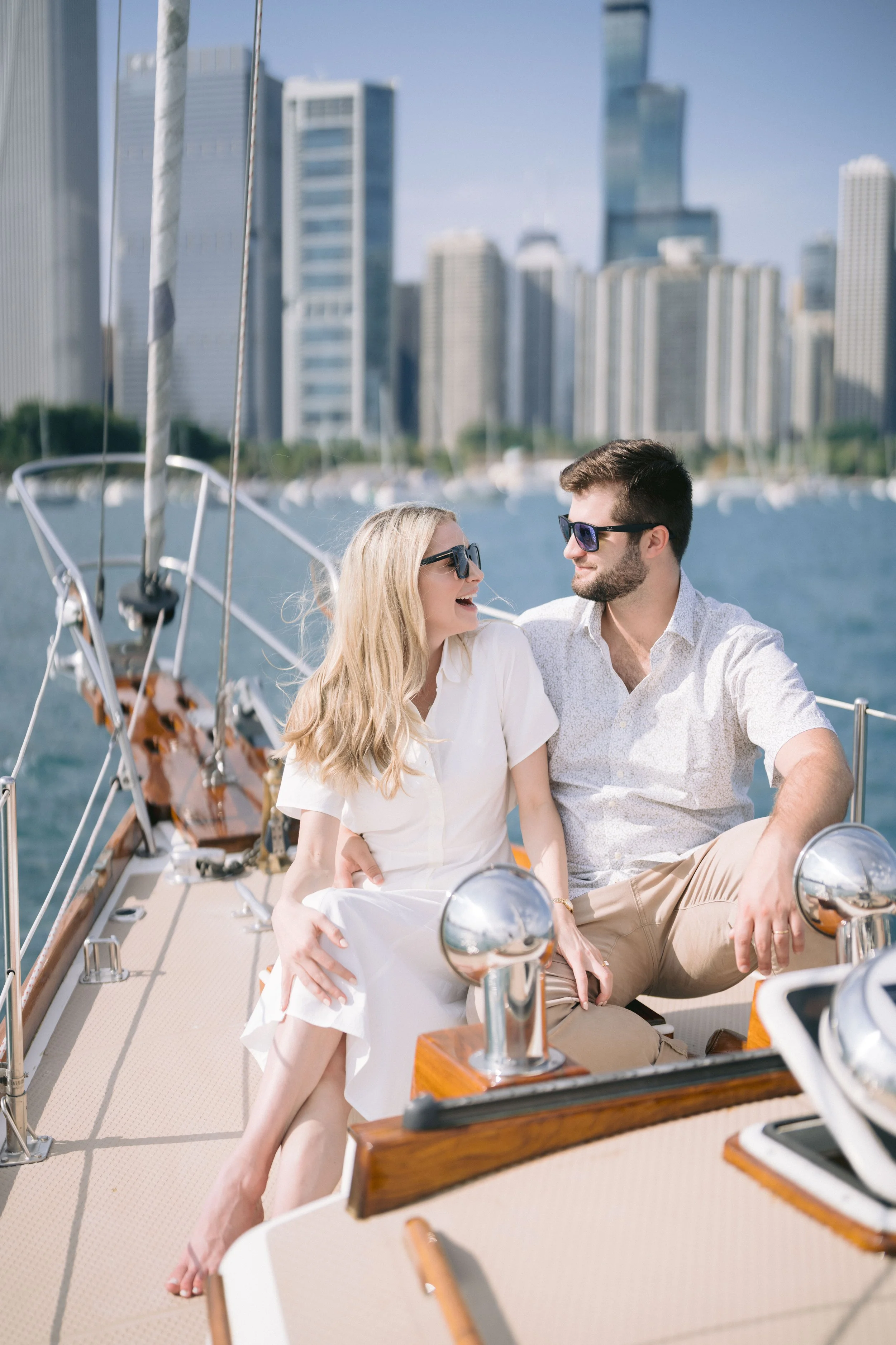 Chicago Sailboat Engagement Session — Erika Aileen Photography