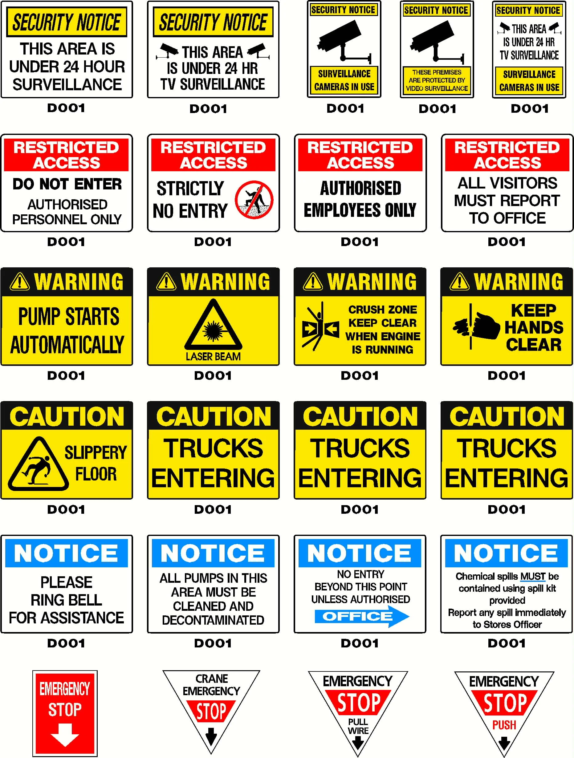 Safety Signs — Signwriting & Digital Printing