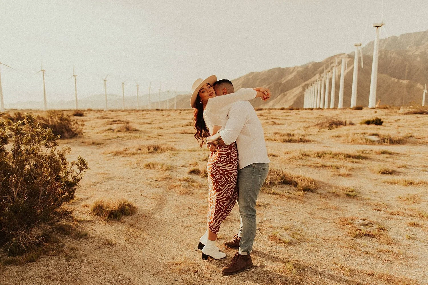 Palm Springs Windmill Couples Shoot // Palm Desert, CA // Sky & Chris ...