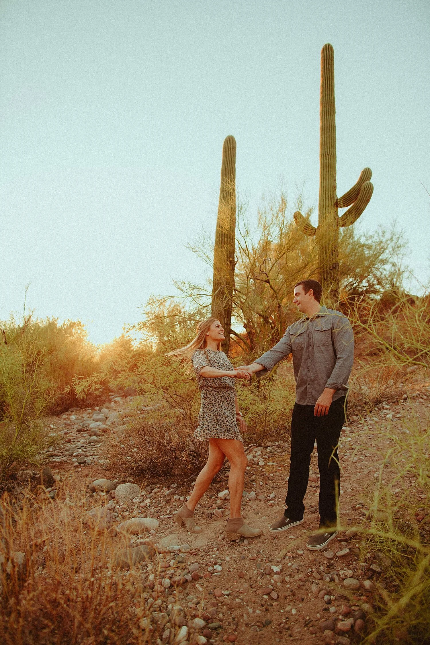 Arizona Desert Engagement Session // Mesa, AZ // Sara & DJ — Oregon ...