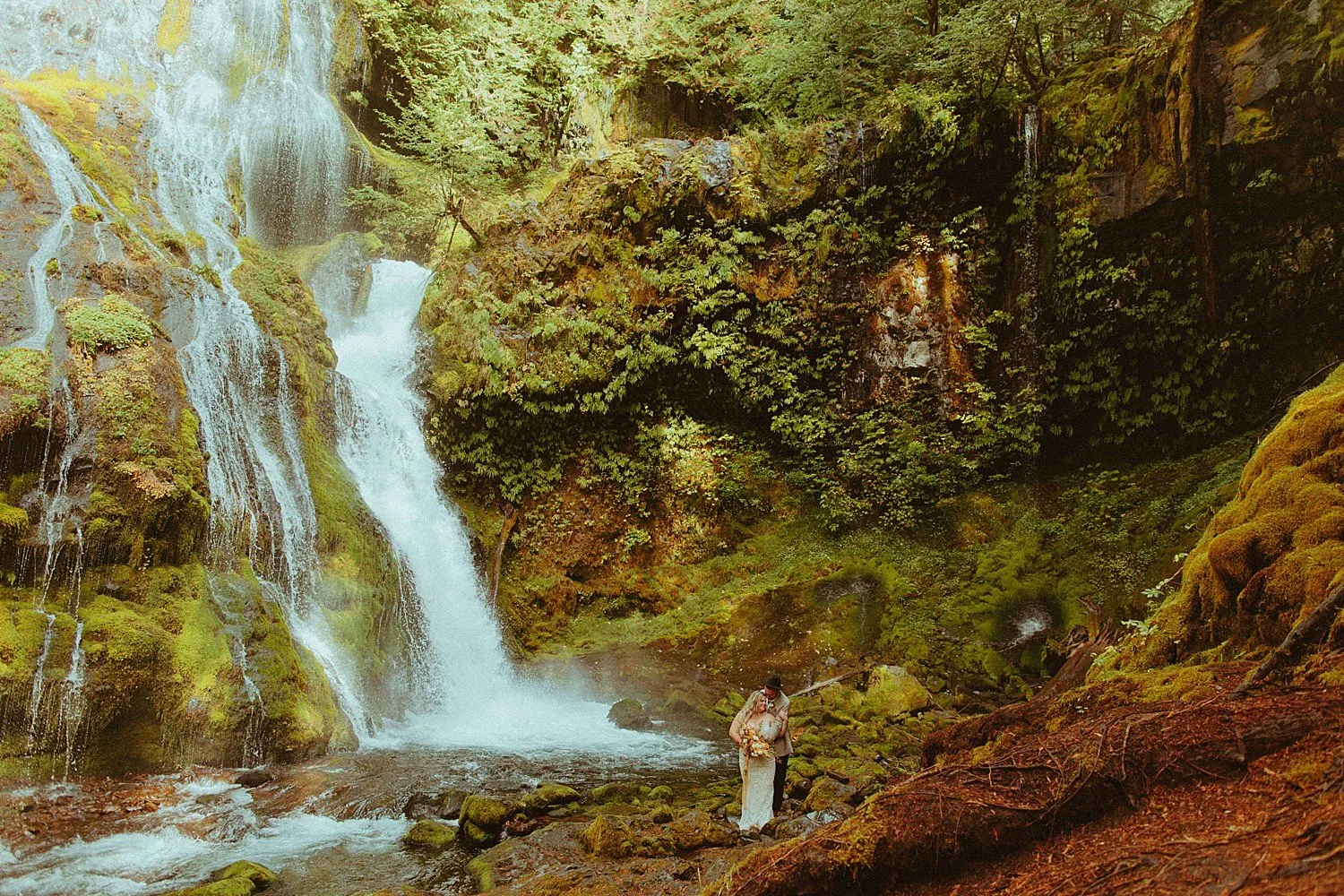 Waterfall Elopement in the Columbia River Gorge // Carson, WA — Oregon ...