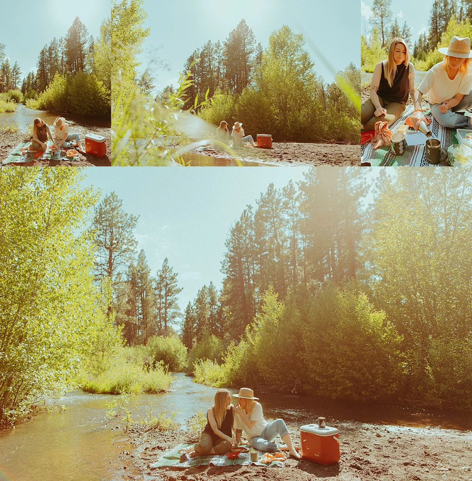 Central Oregon River Picnic Couples Session // Bend, OR — Oregon ...
