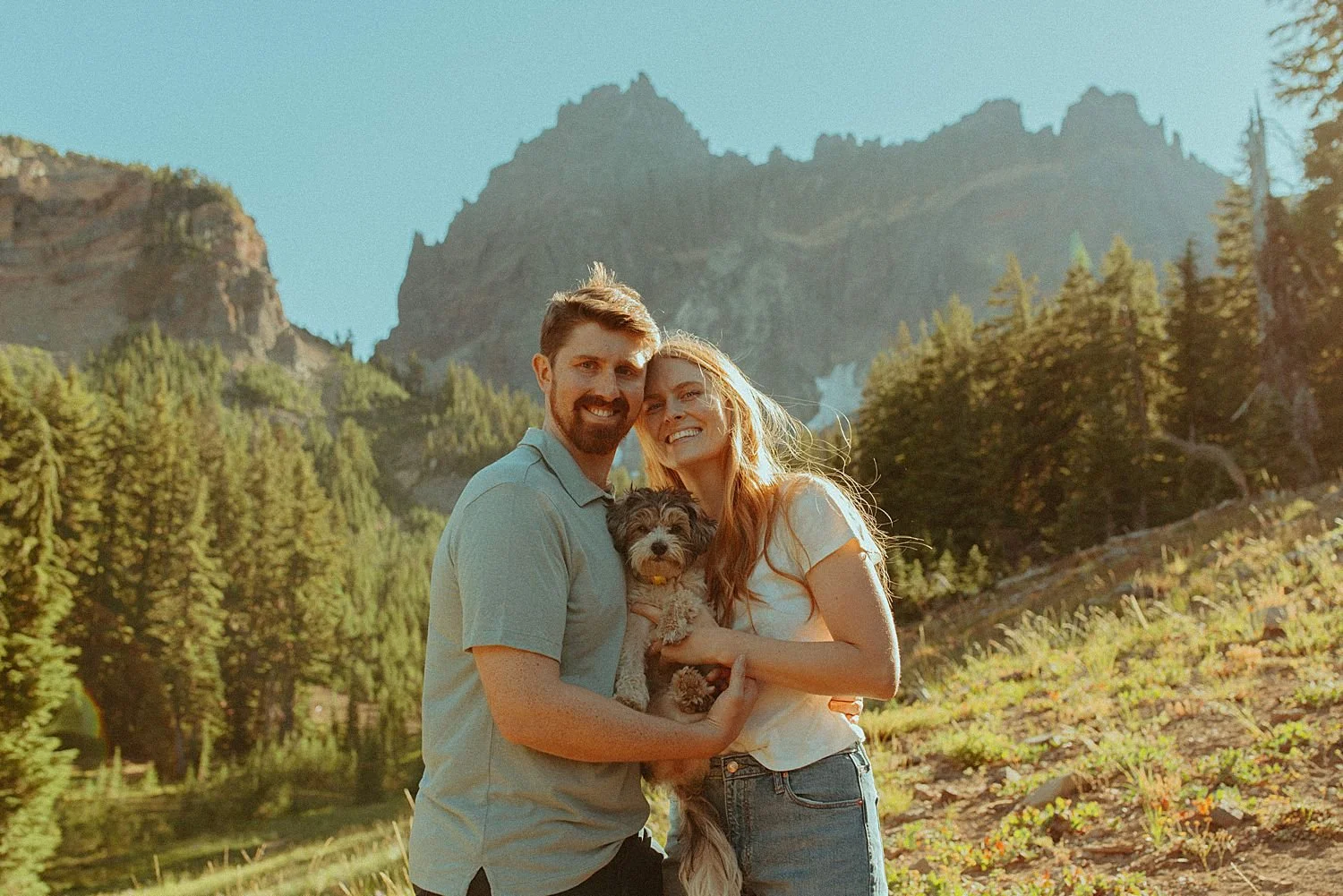 Mountain Hiking Adventure Engagement Session // 3 Fingered Jack, OR ...
