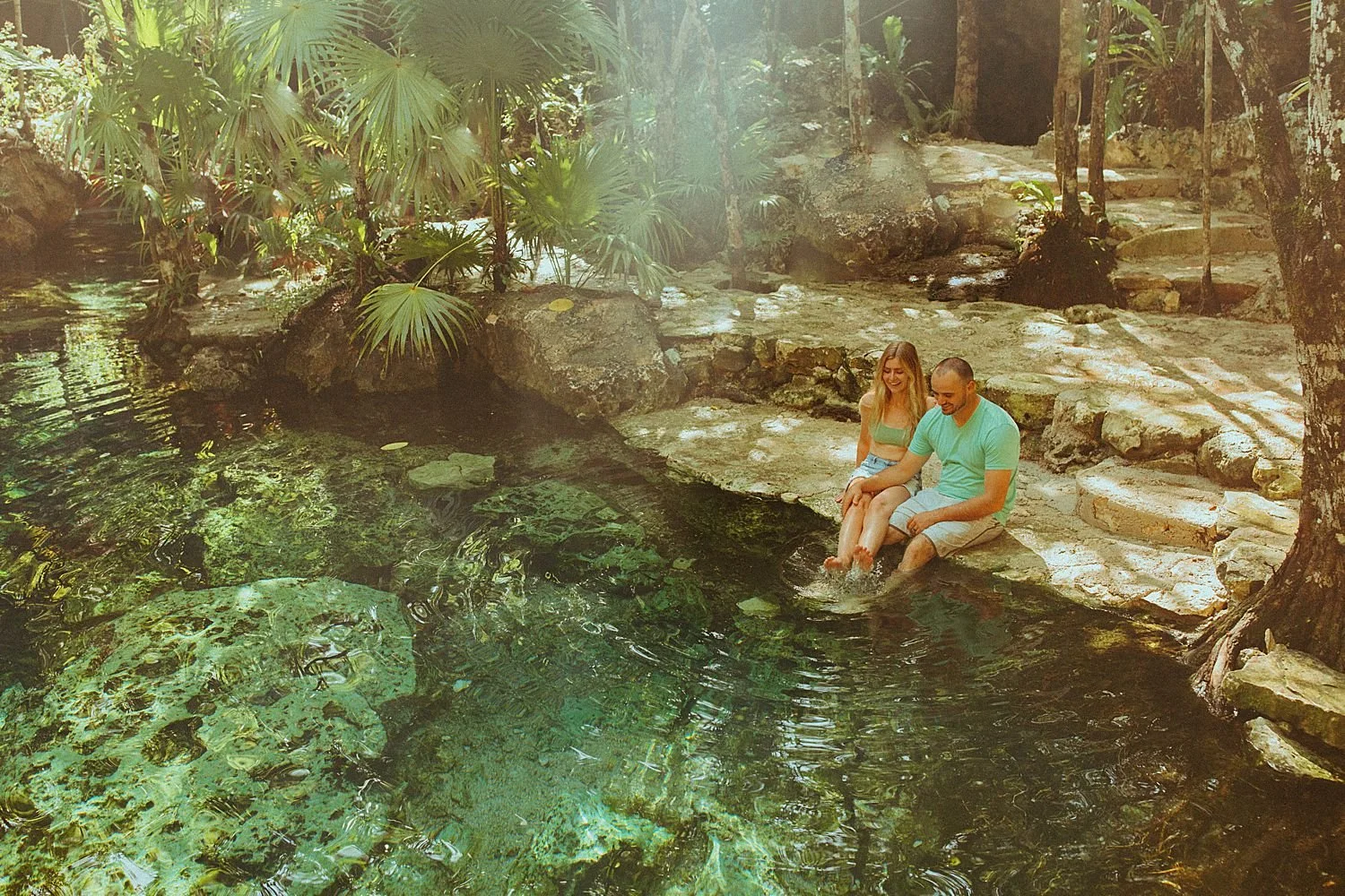 Tulum Cenote Day After Adventure Couples Session — Oregon Wedding ...