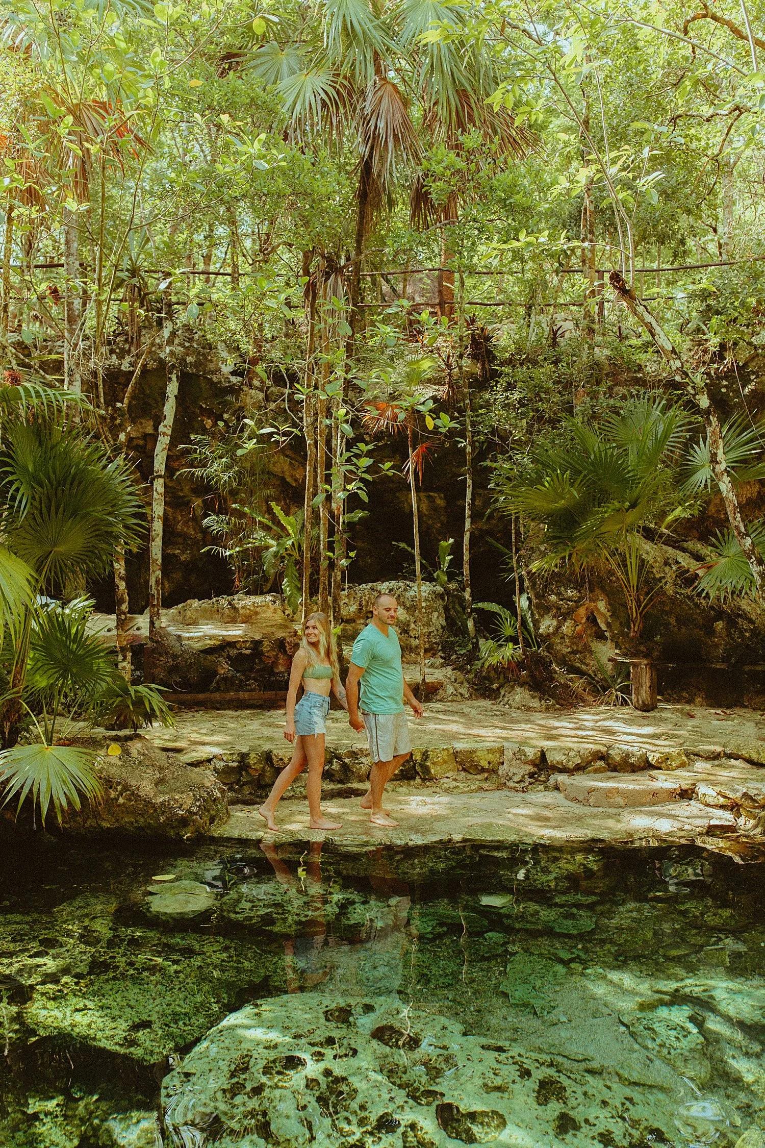 Tulum Cenote Day After Adventure Couples Session — Oregon Wedding ...