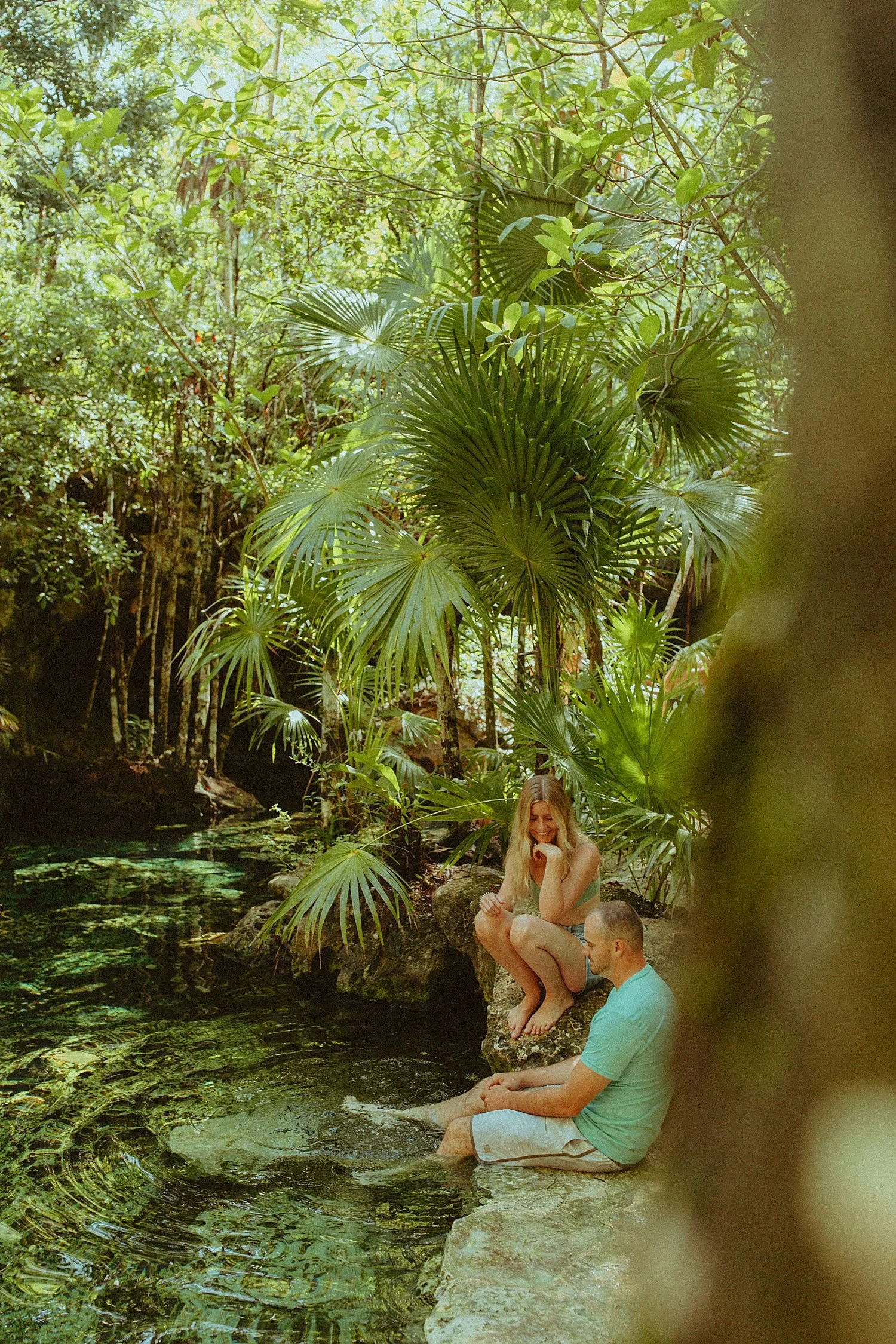 Tulum Cenote Day After Adventure Couples Session — Oregon Wedding ...