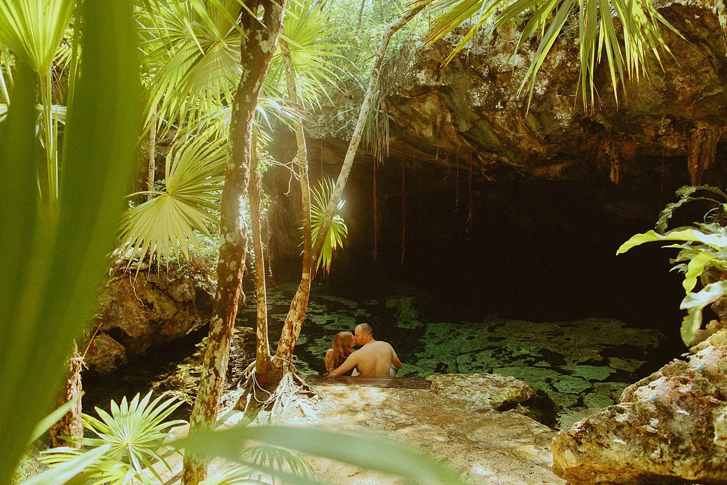 Tulum Cenote Day After Adventure Couples Session — Oregon Wedding ...