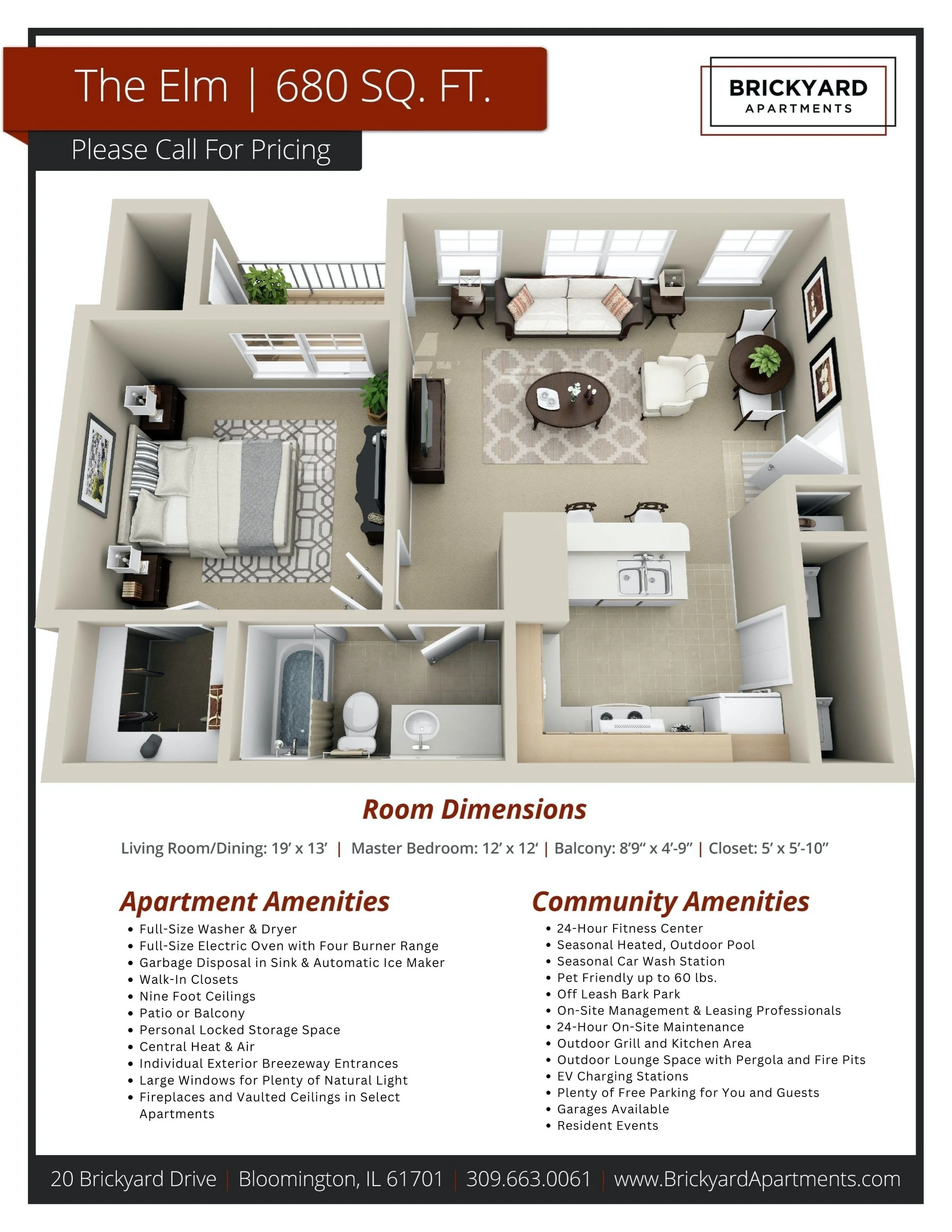 Brickyard Apartments | Apartments in Bloomington-Normal, IL