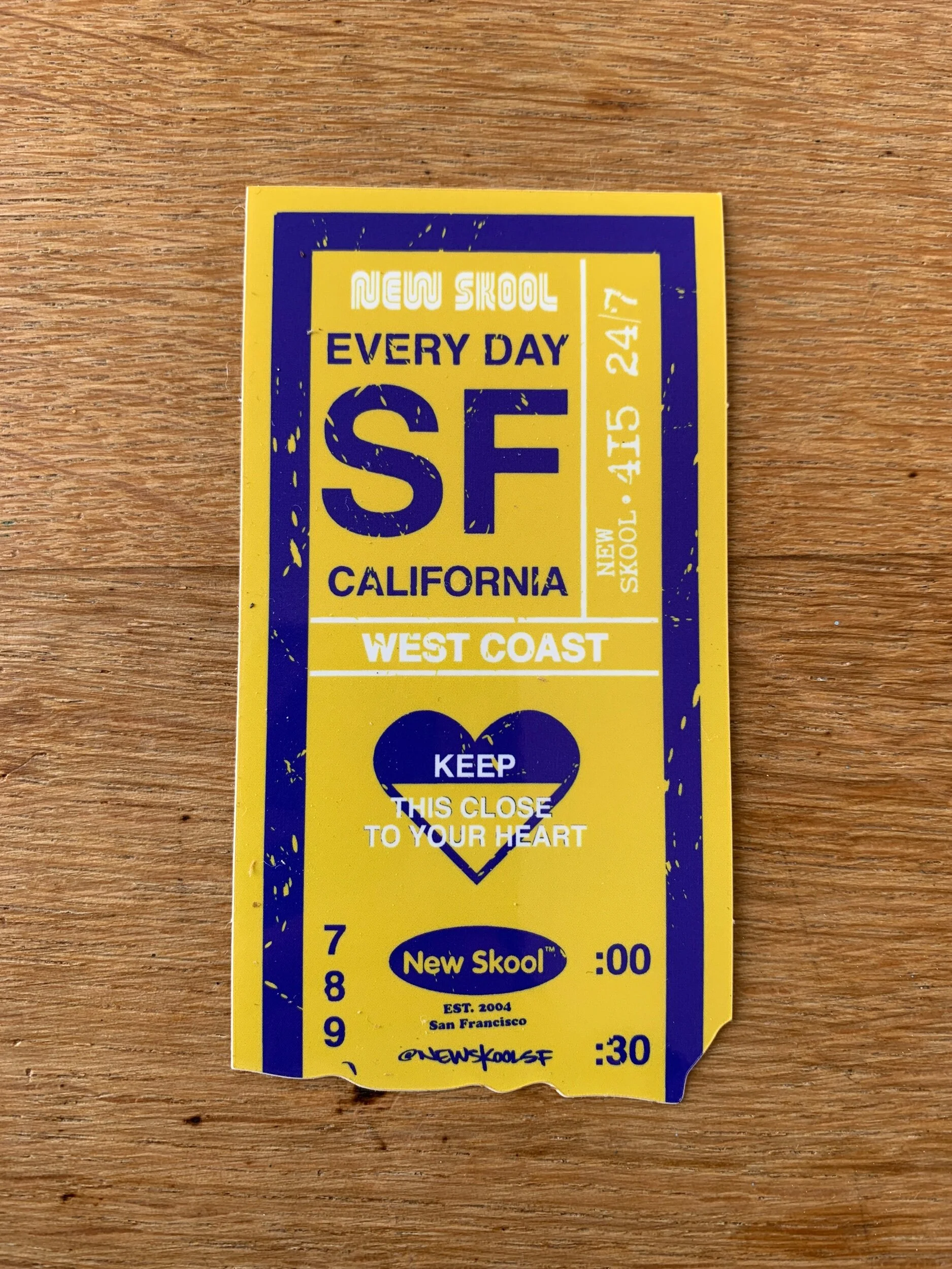 Daly City Street Sign Sticker — New Skool