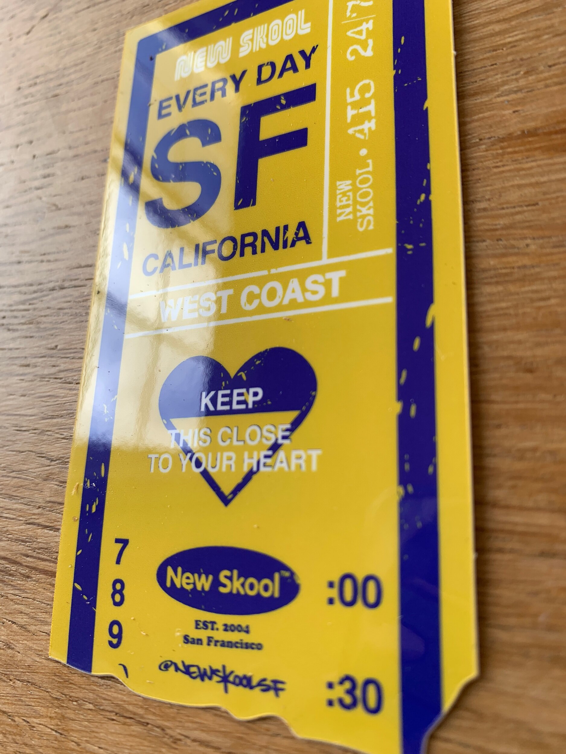 Daly City Street Sign Sticker — New Skool