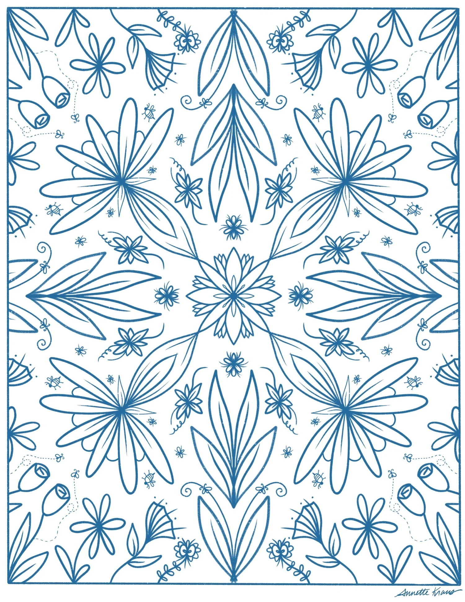 Annette Kraus Illustration and Design FREE coloring pages