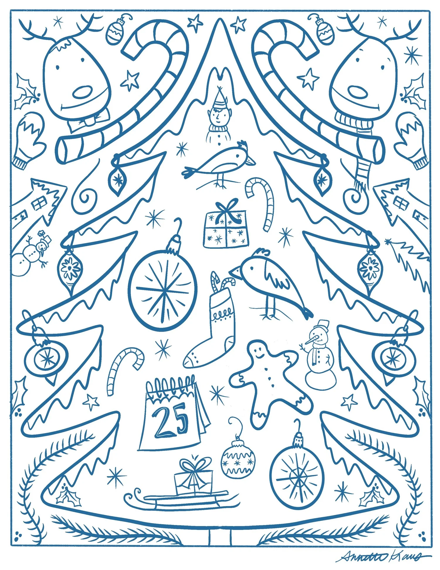 Annette Kraus Illustration and Design FREE coloring pages