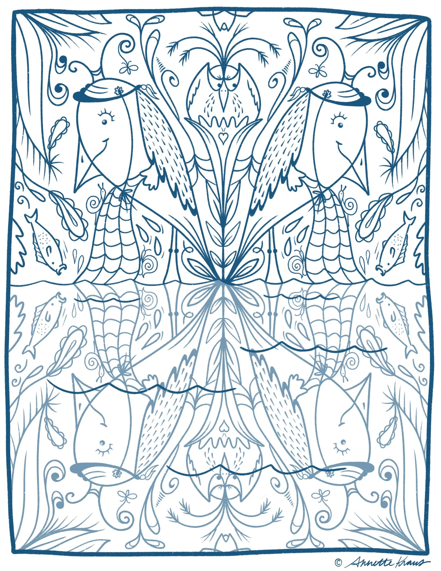 Annette Kraus Illustration and Design FREE coloring pages