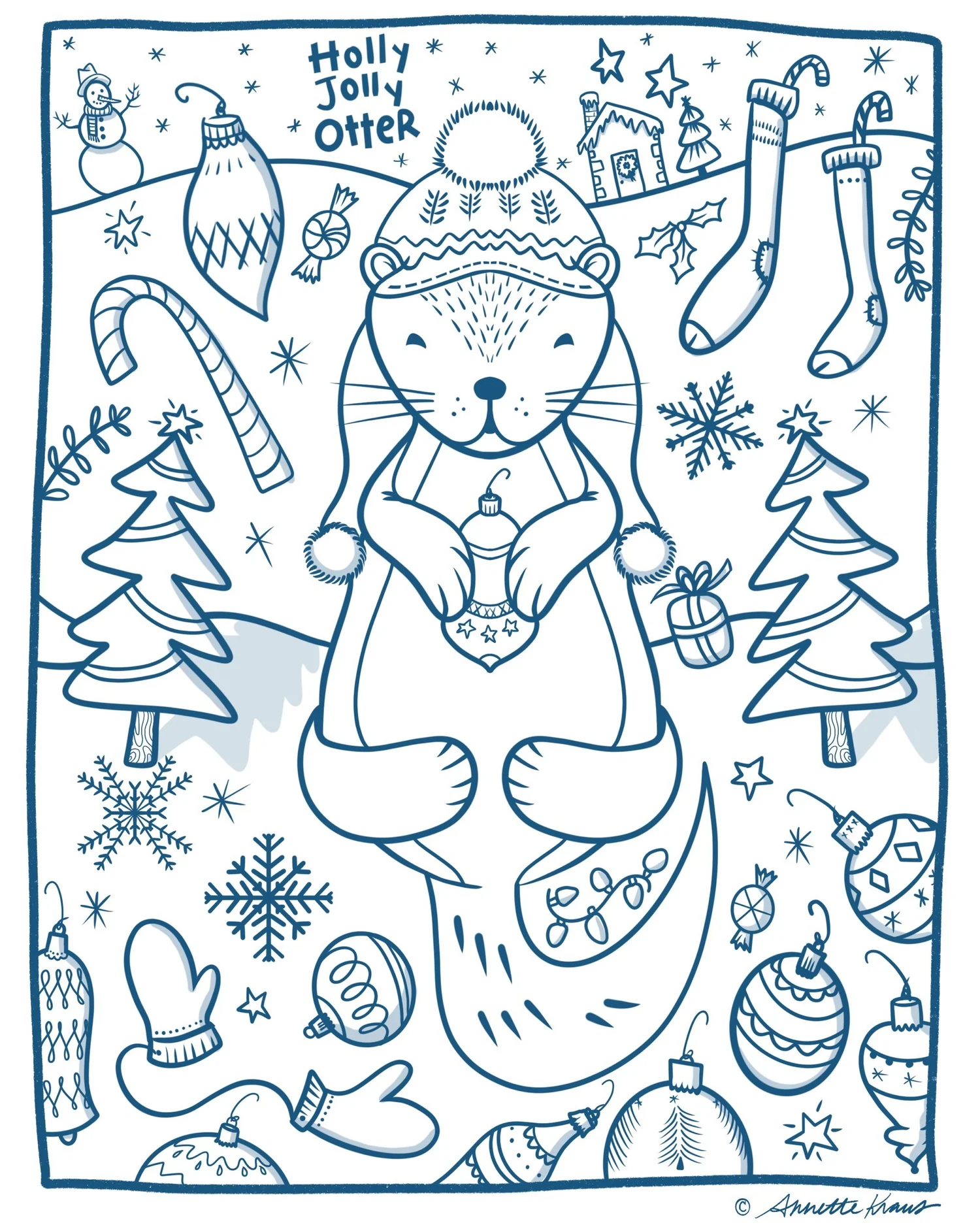 Annette Kraus Illustration and Design FREE coloring pages
