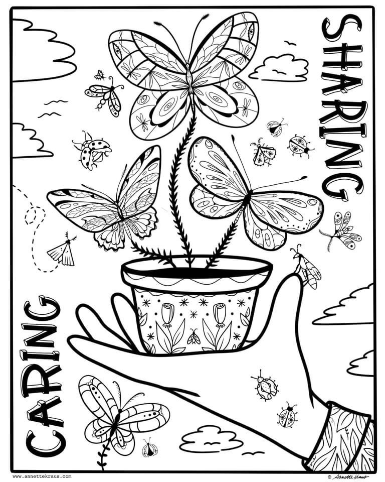 Annette Kraus Illustration and Design FREE coloring pages