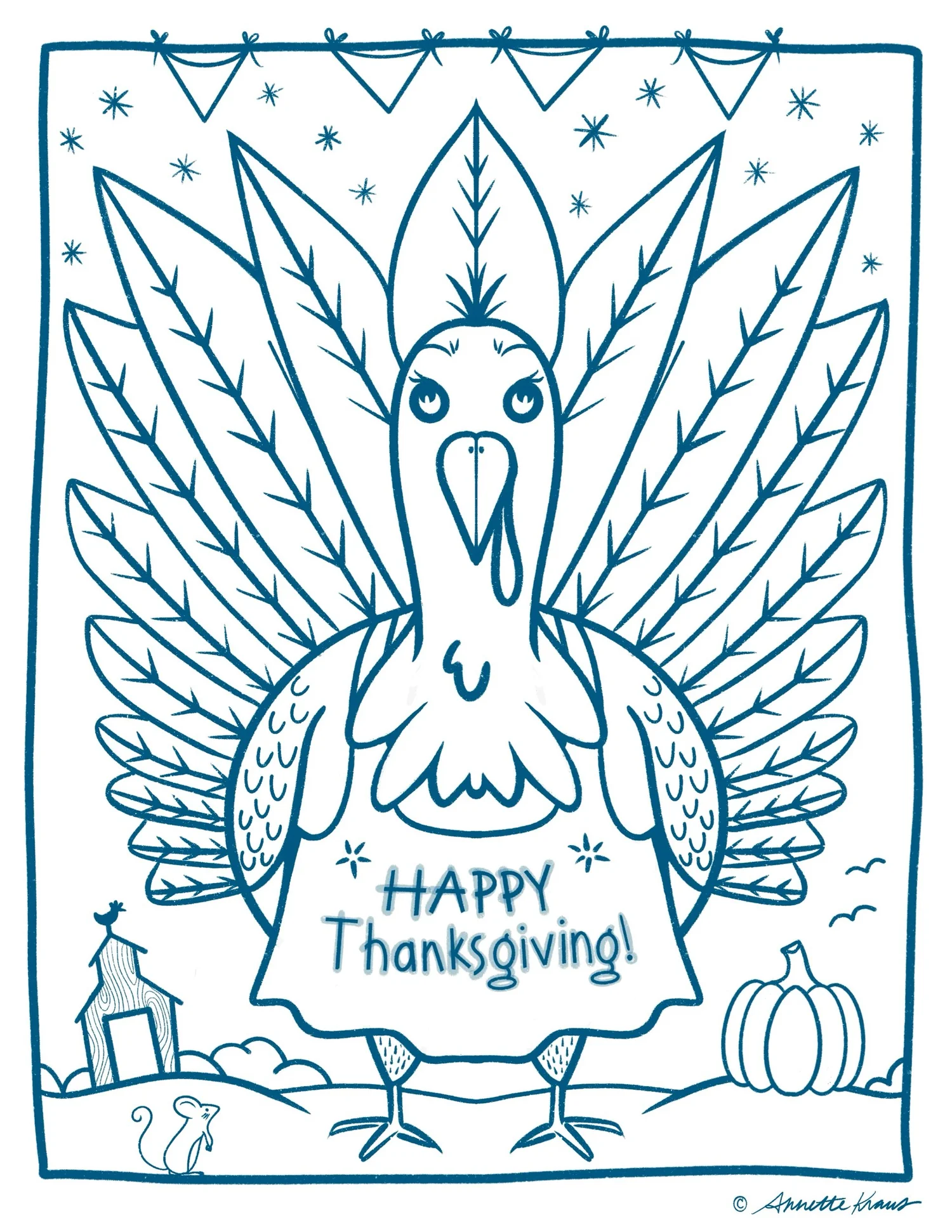 Annette Kraus Illustration and Design FREE coloring pages