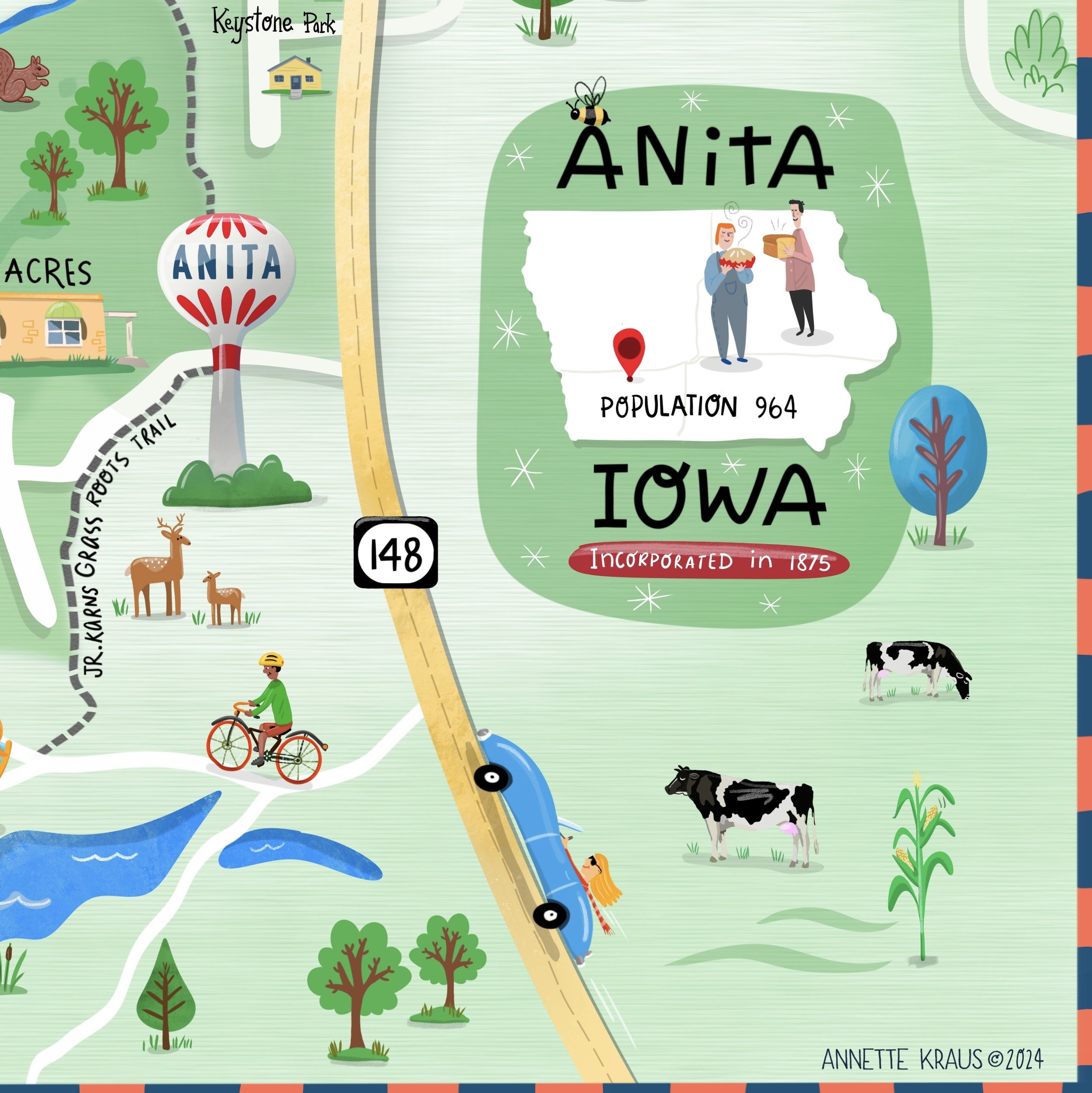 My latest map! Annette Kraus Illustration and Design