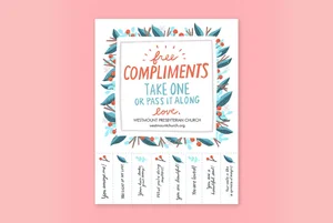 "Compliments" Printable