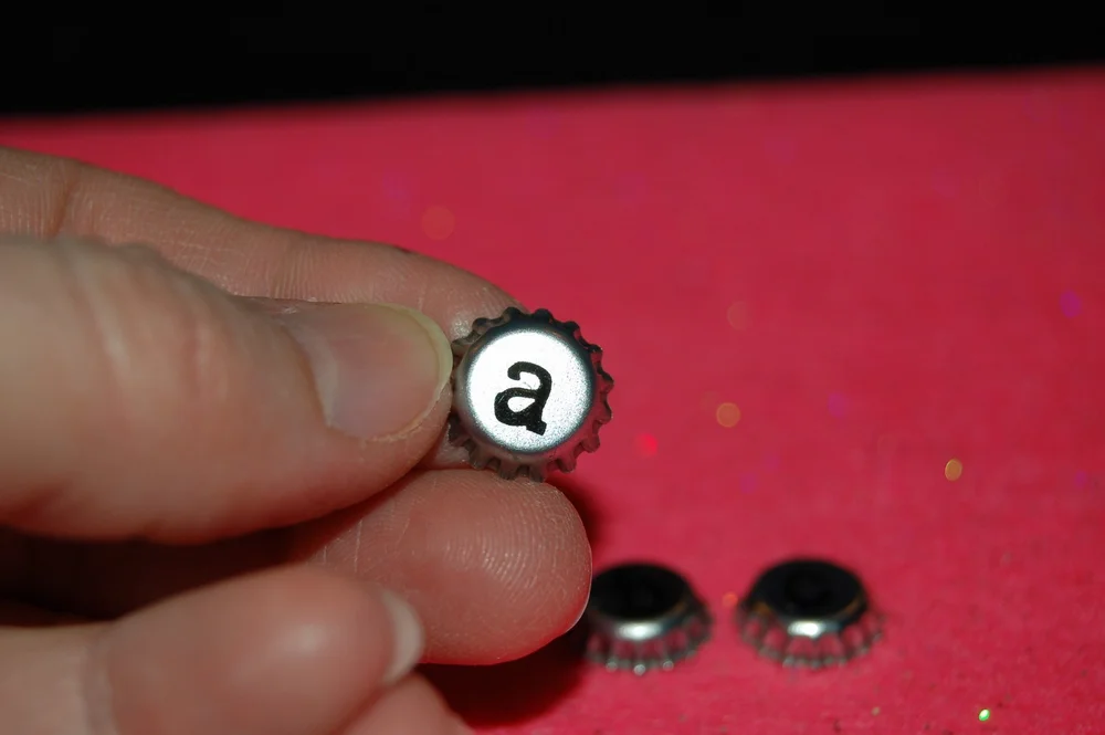 Bottle Cap Letters