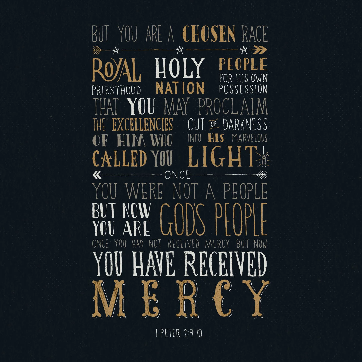 1 Peter 2 9 10 Scripture Type