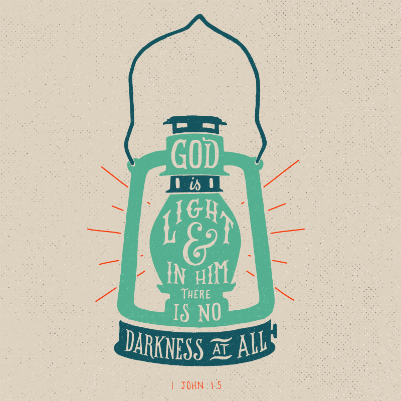 1 John 1:5 - Bible Verse Design — Scripture Type