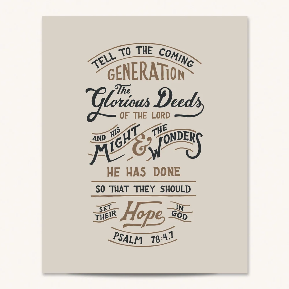 Generation To Generation Bible Verse