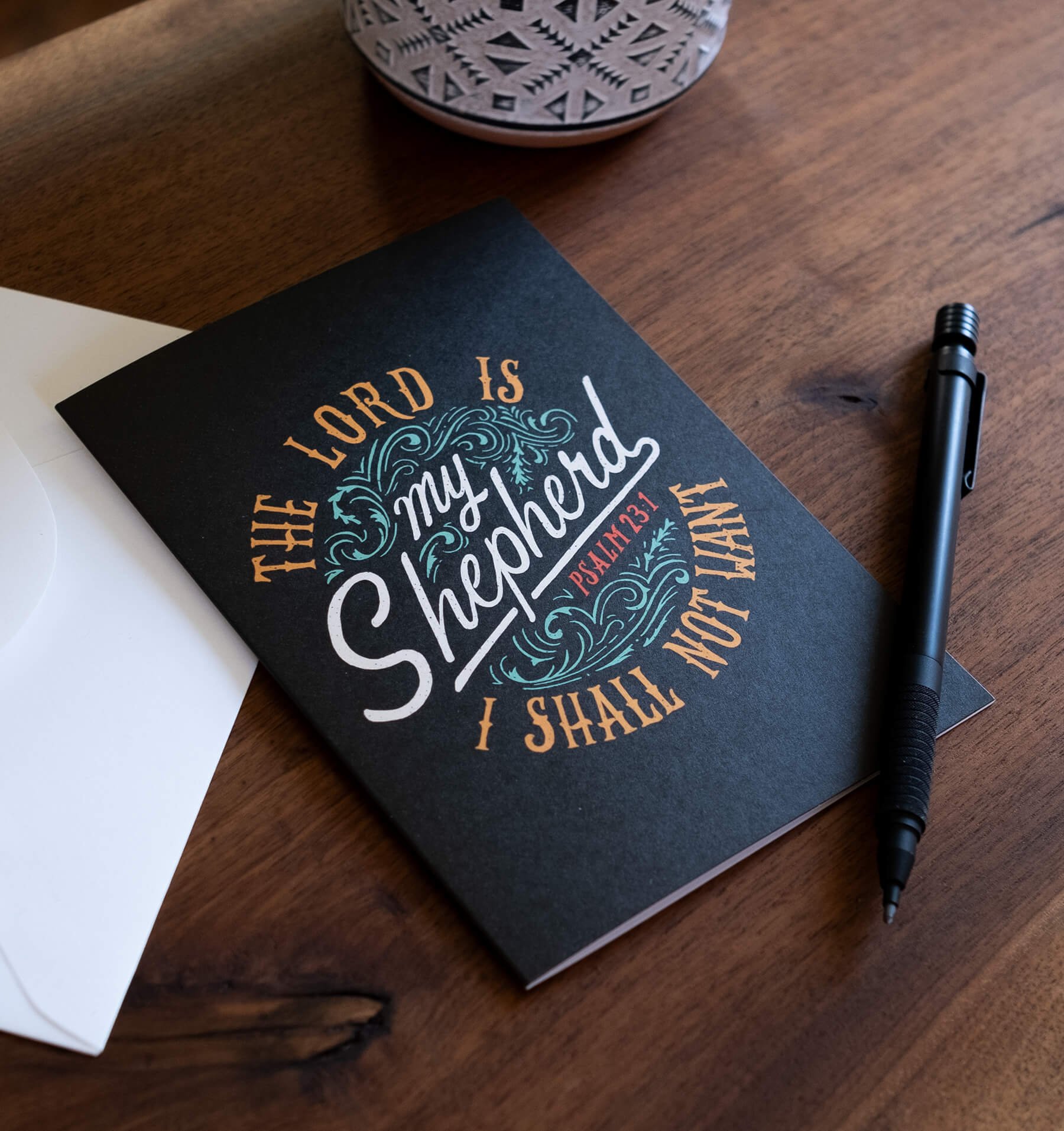 The Lord Is My Shepherd Greeting Card — Scripture Type