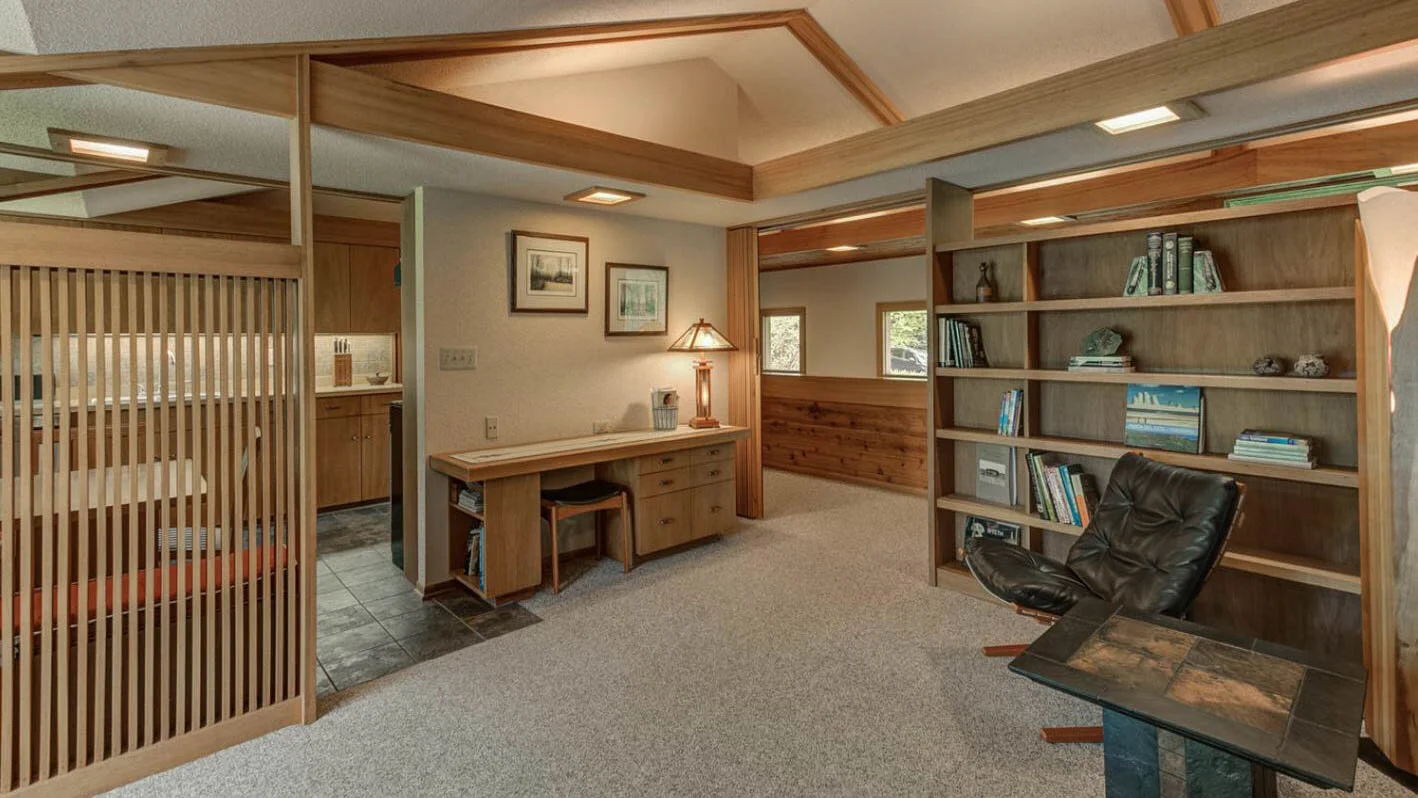 Mission Prairie Style Home Office View