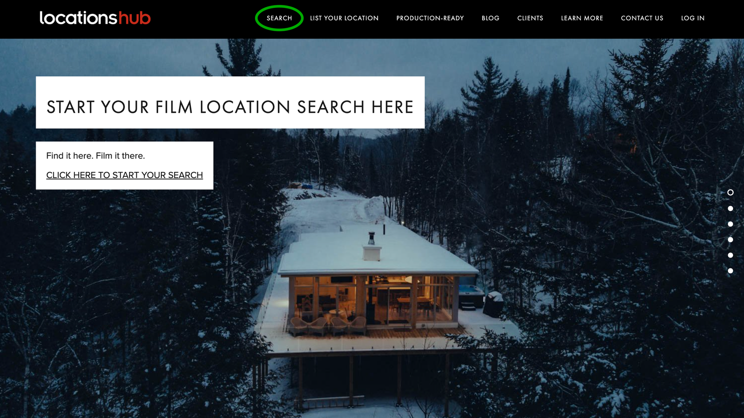 Basic Film Location Search — LocationsHub