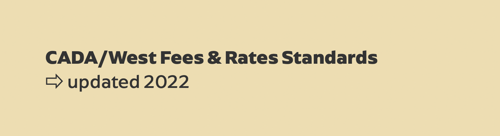 Updated CADA/West Fees & Rates Standards — BC Alliance for Arts + Culture