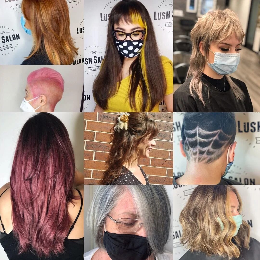 Lush Color Bar & Hair Salon Stylists Work