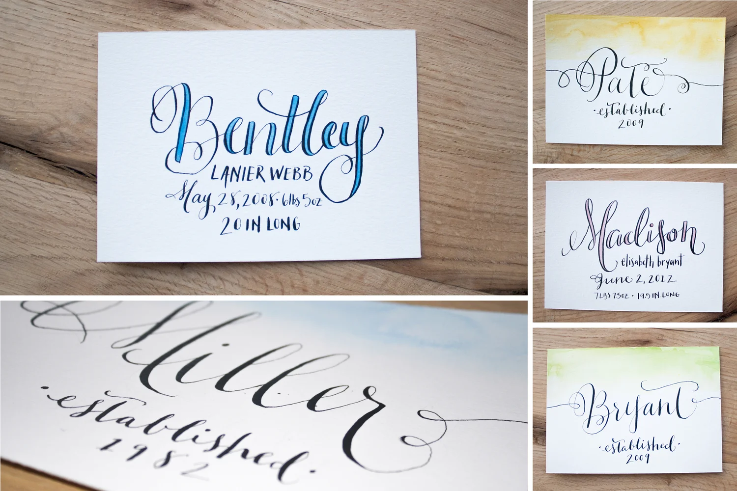 Calligraphy + Watercolor — Lean Jean Studios