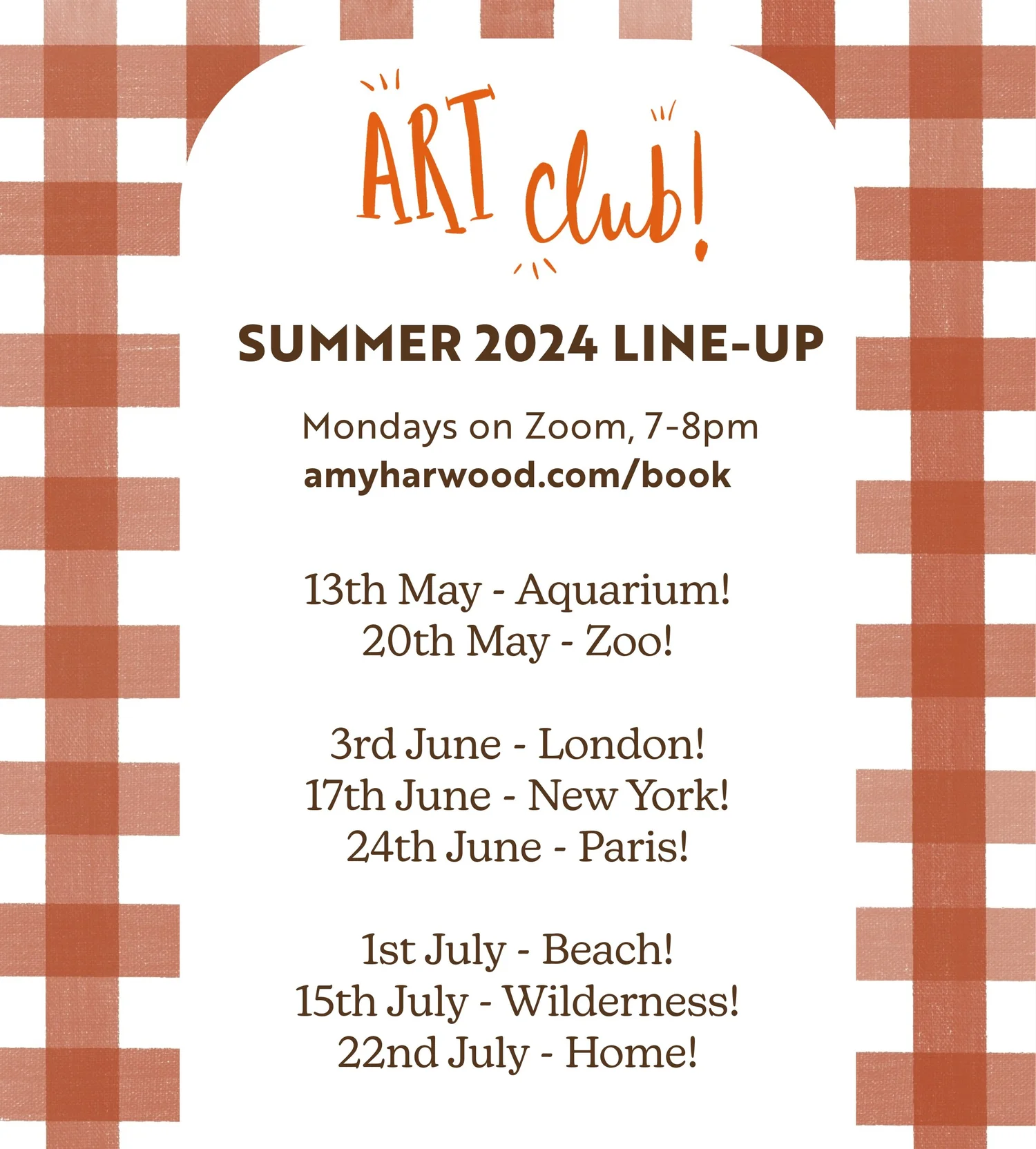 Workshops & Experiences — Amy Harwood