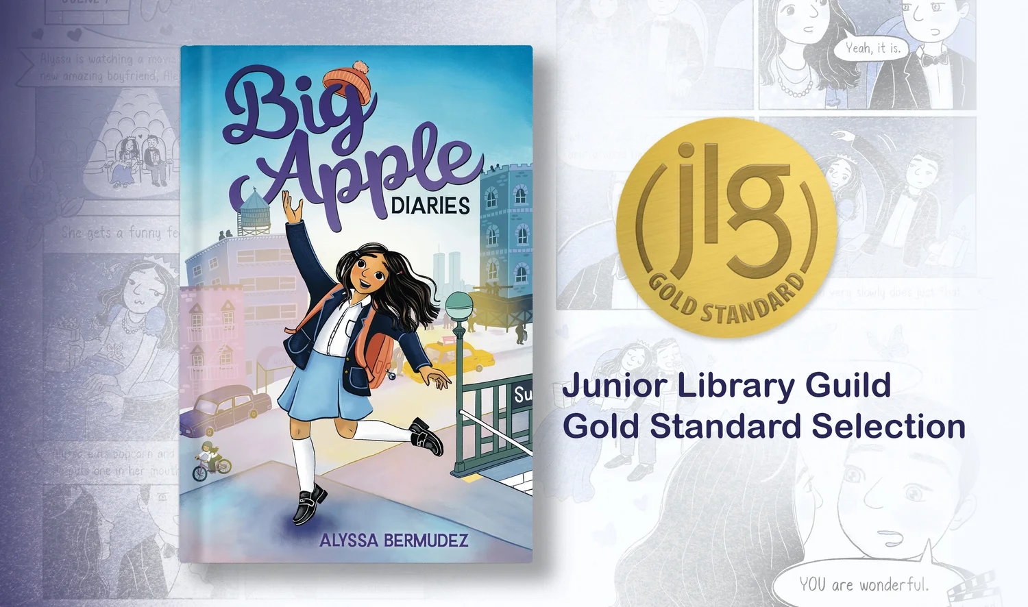 Junior Library Guild Gold Standard Middle Grade Book Big Apple Diaries ...