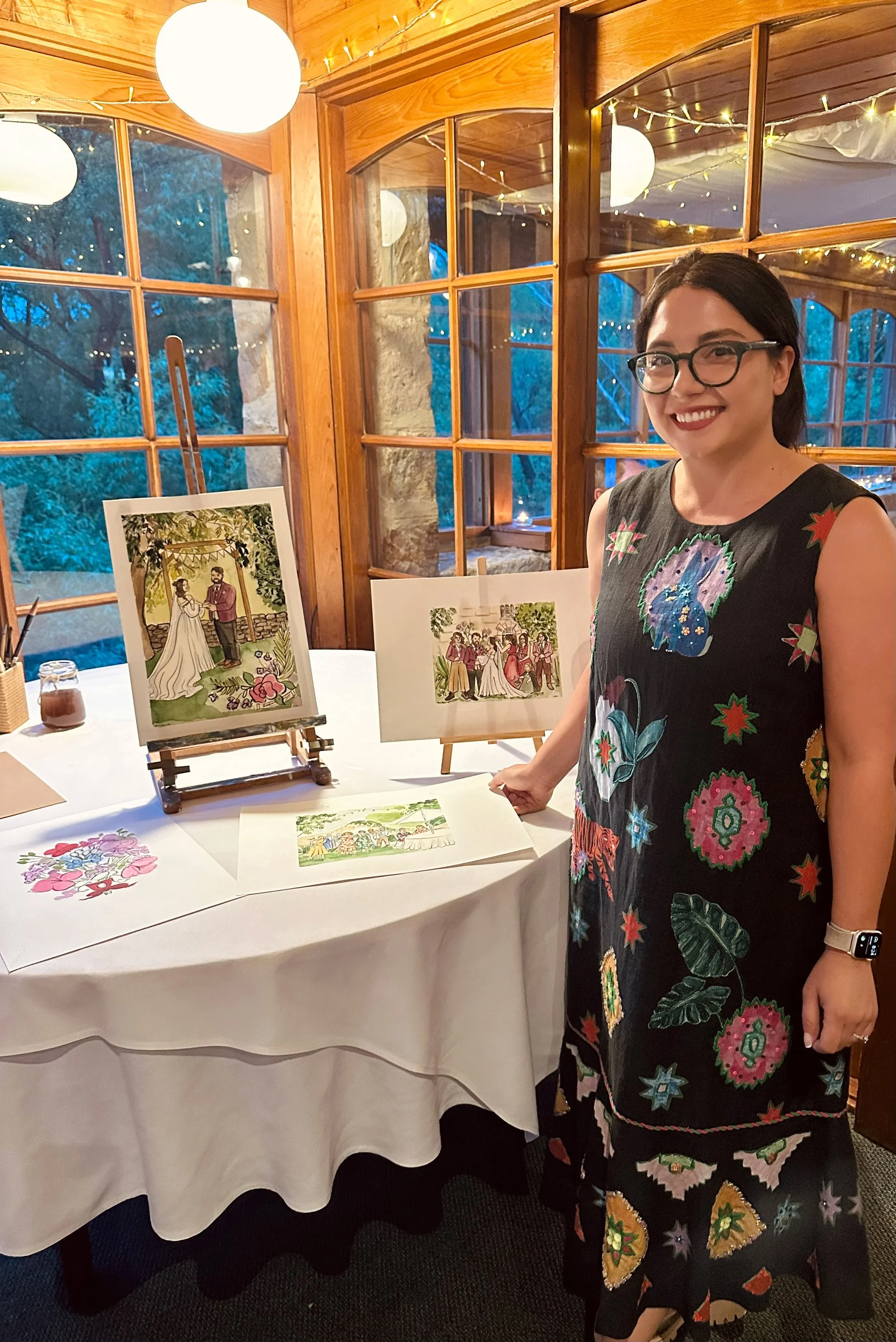 Live Event Illustration for Weddings in Tasmania — Alyssa Bermudez