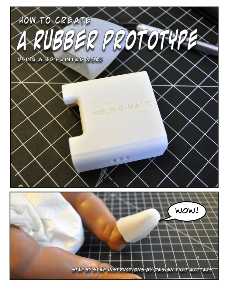 HOW TO: Create a Rubber Prototype Using a 3D Printed Mold — Design that ...
