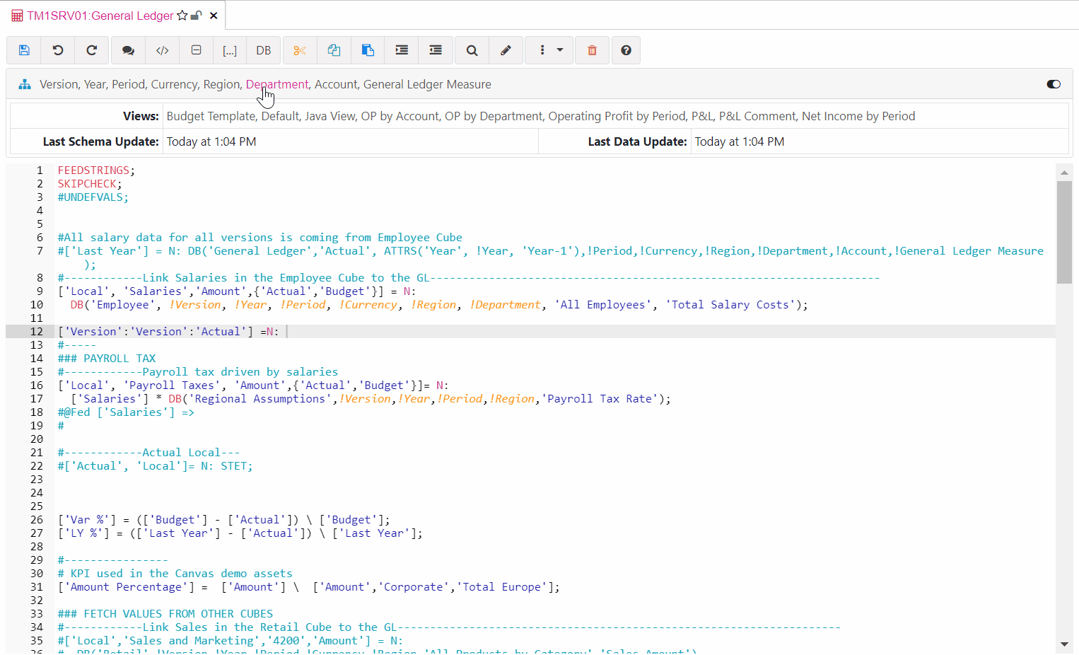 Deep Dive into the Arc TM1 Rule Editor - Cubewise CODE